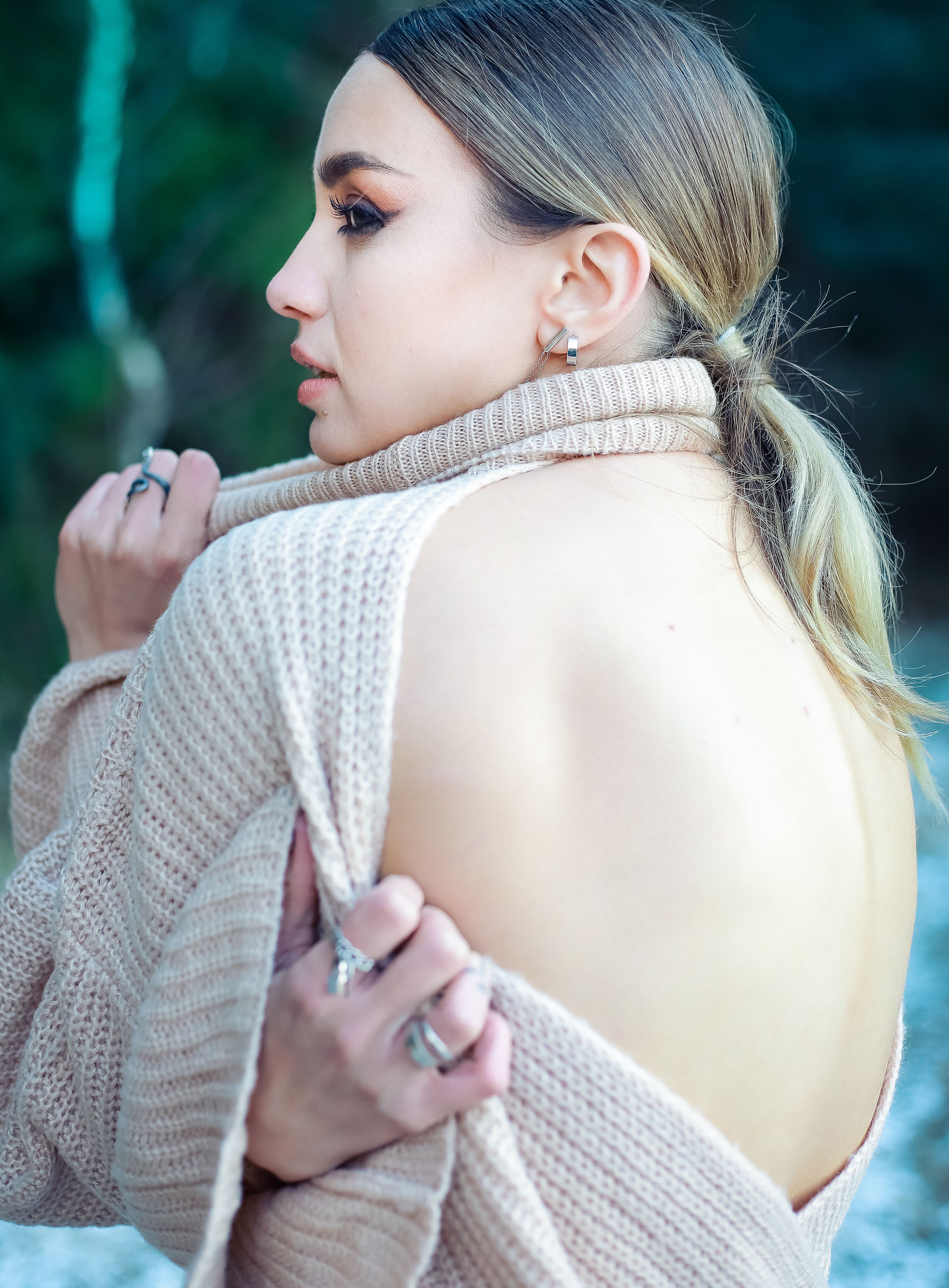 Pretty Woman Showing Her Back · Free Stock Photo