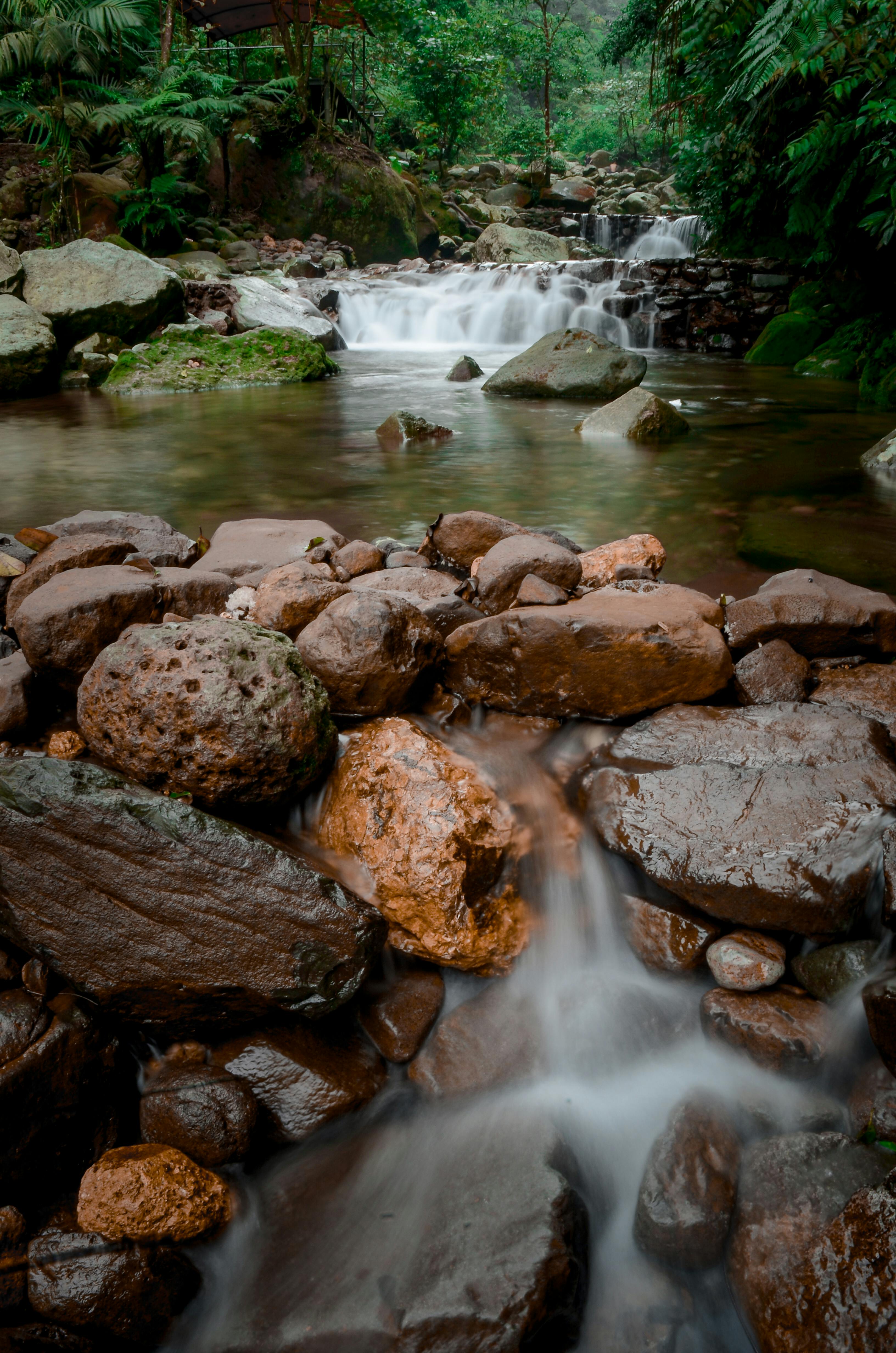 Big Brown Rocks on a Stream · Free Stock Photo