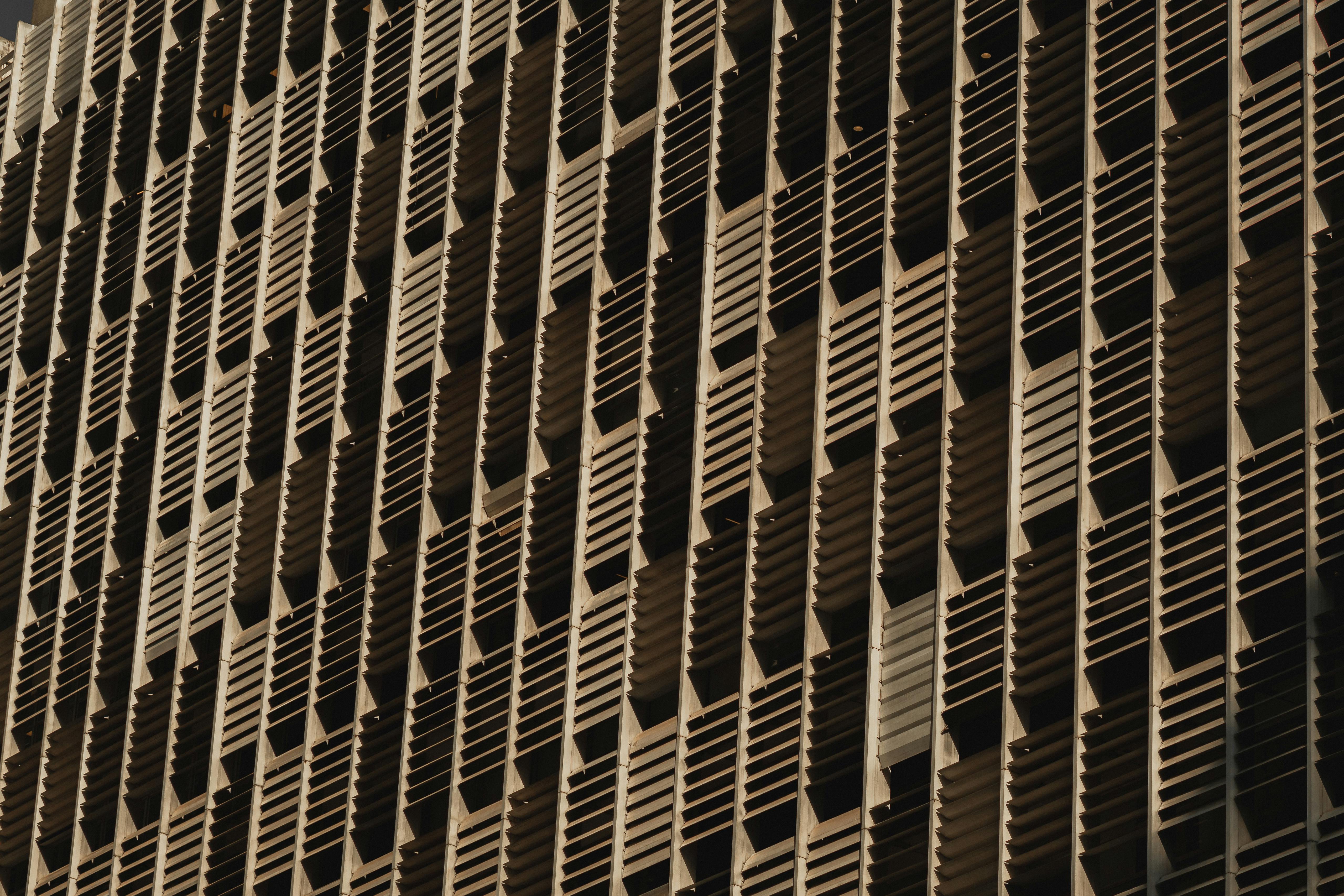 Close-up of Geometric Modern Building Design · Free Stock Photo