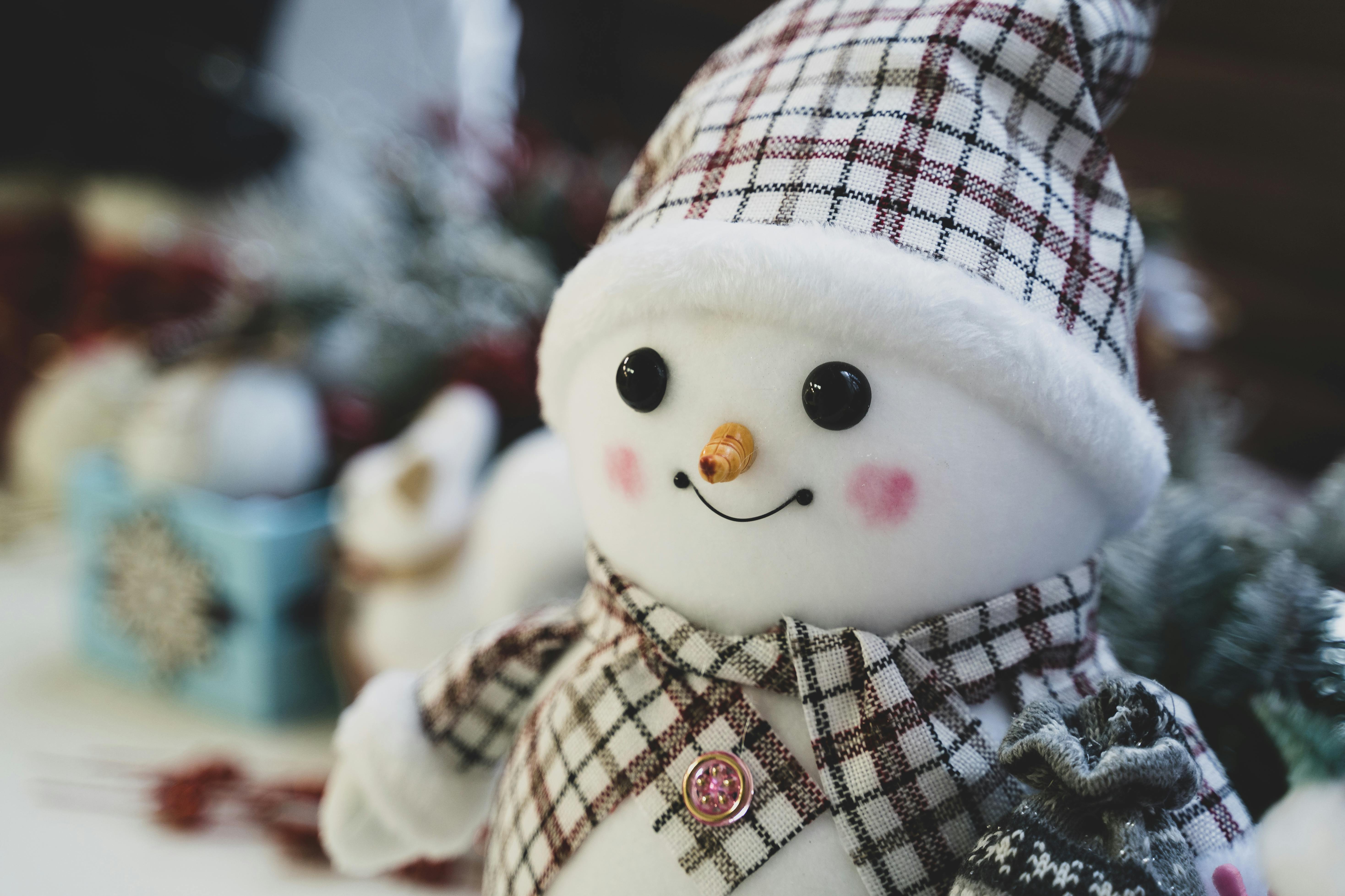 Ice Cube Snowman With Headphones Ornament · Free Stock Photo