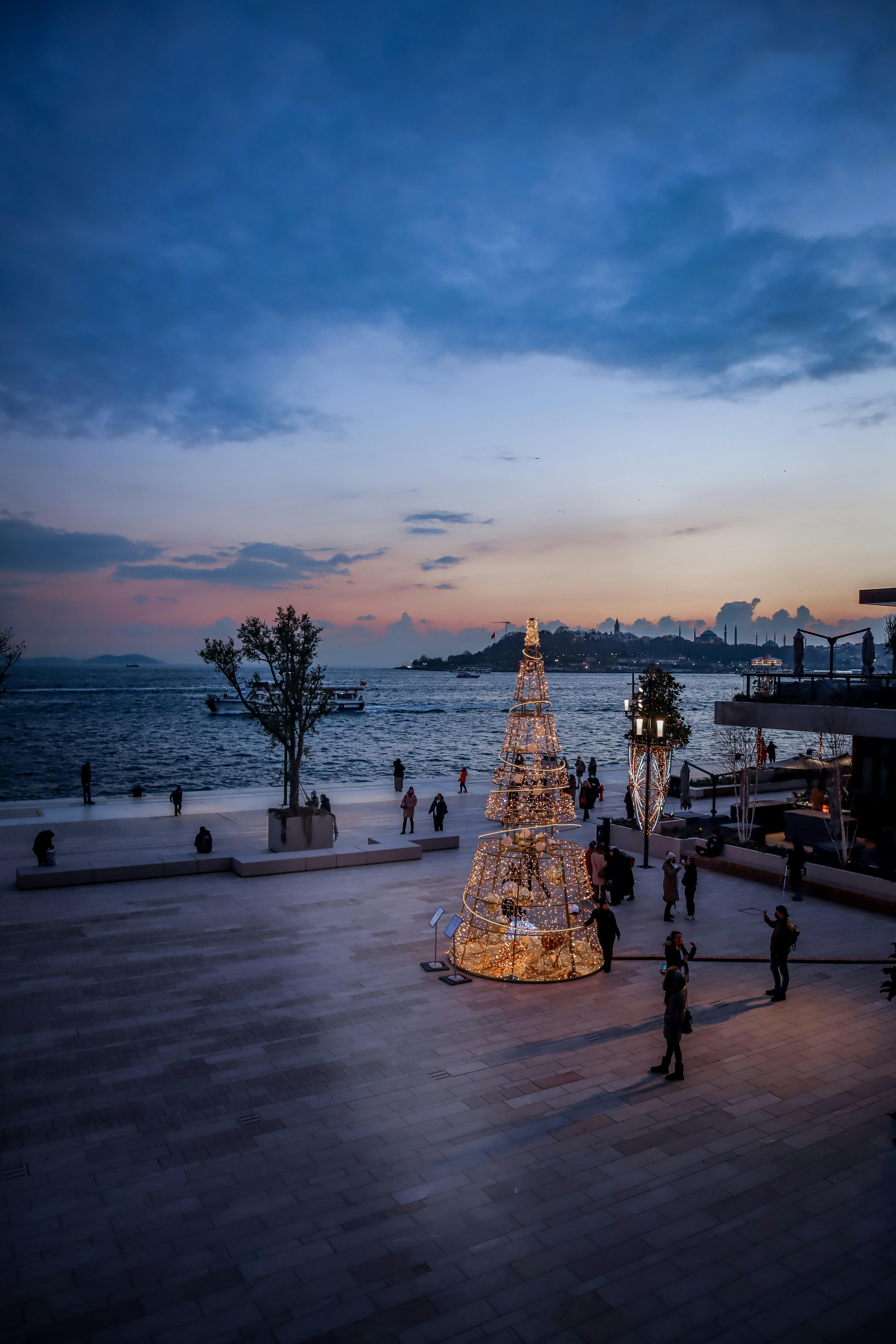Drone Shot of Houses during Sunset · Free Stock Photo