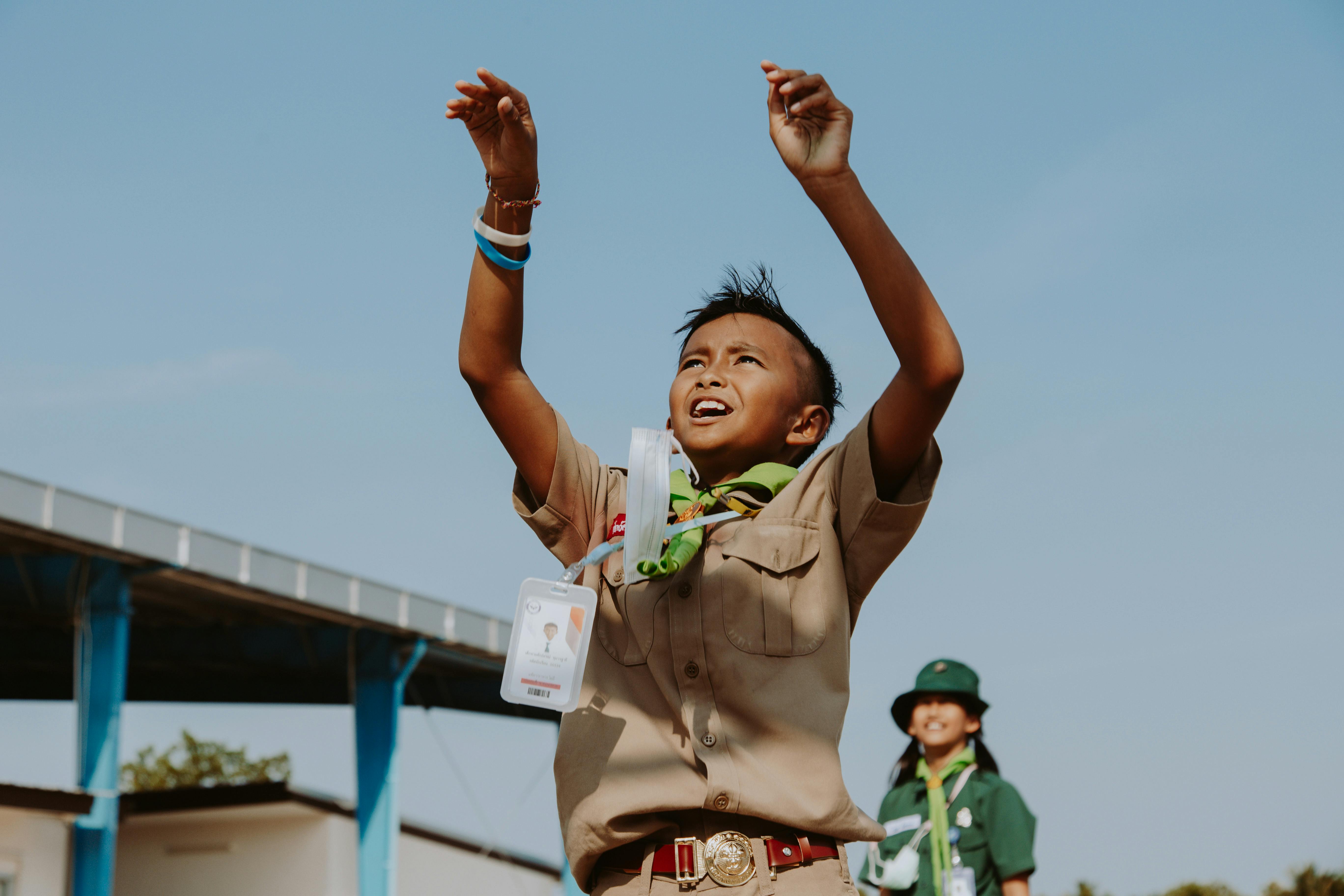 Scout Boy Playing Basketball · Free Stock Photo