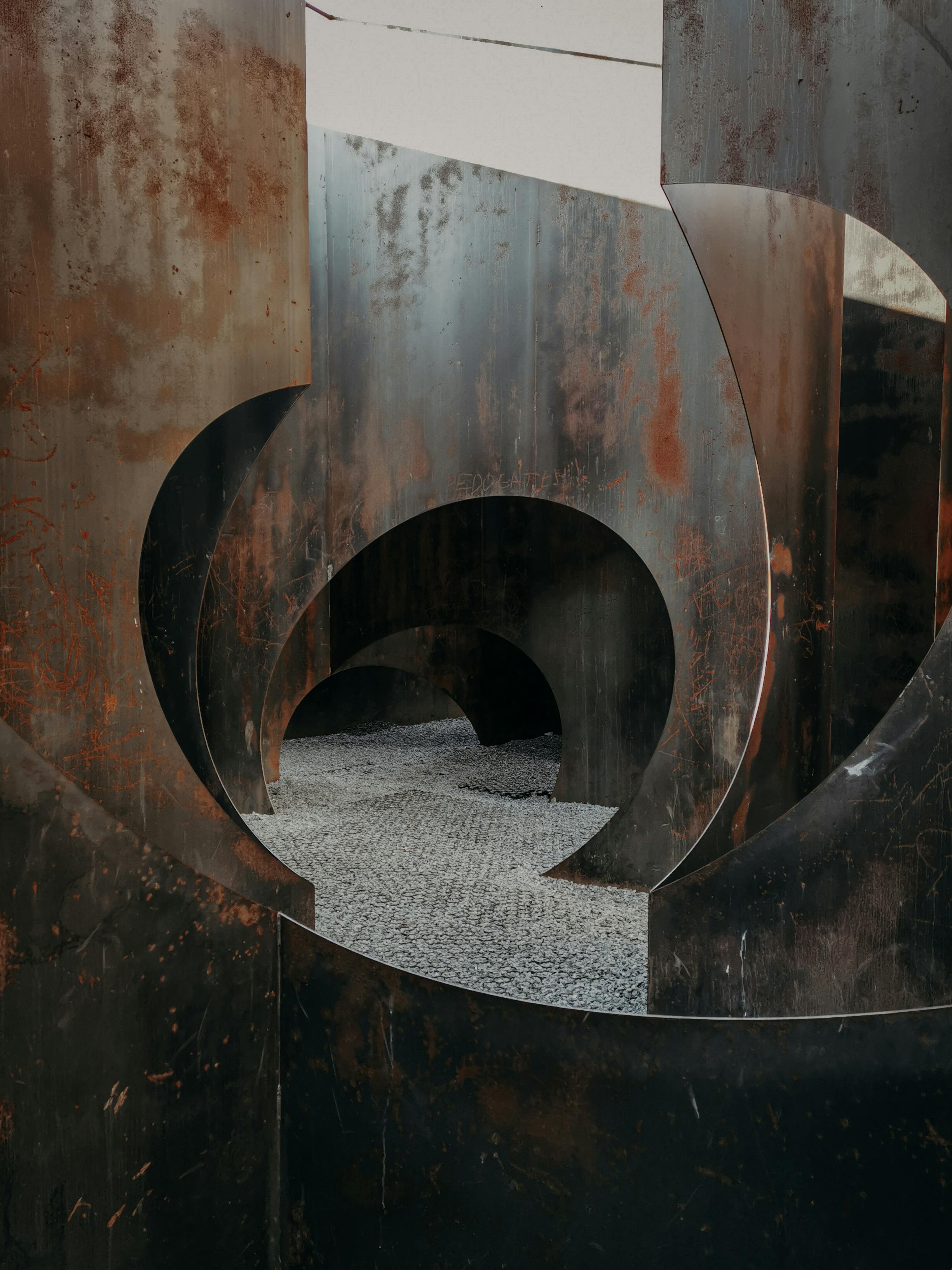 Rusted Metal Cutout Installation · Free Stock Photo