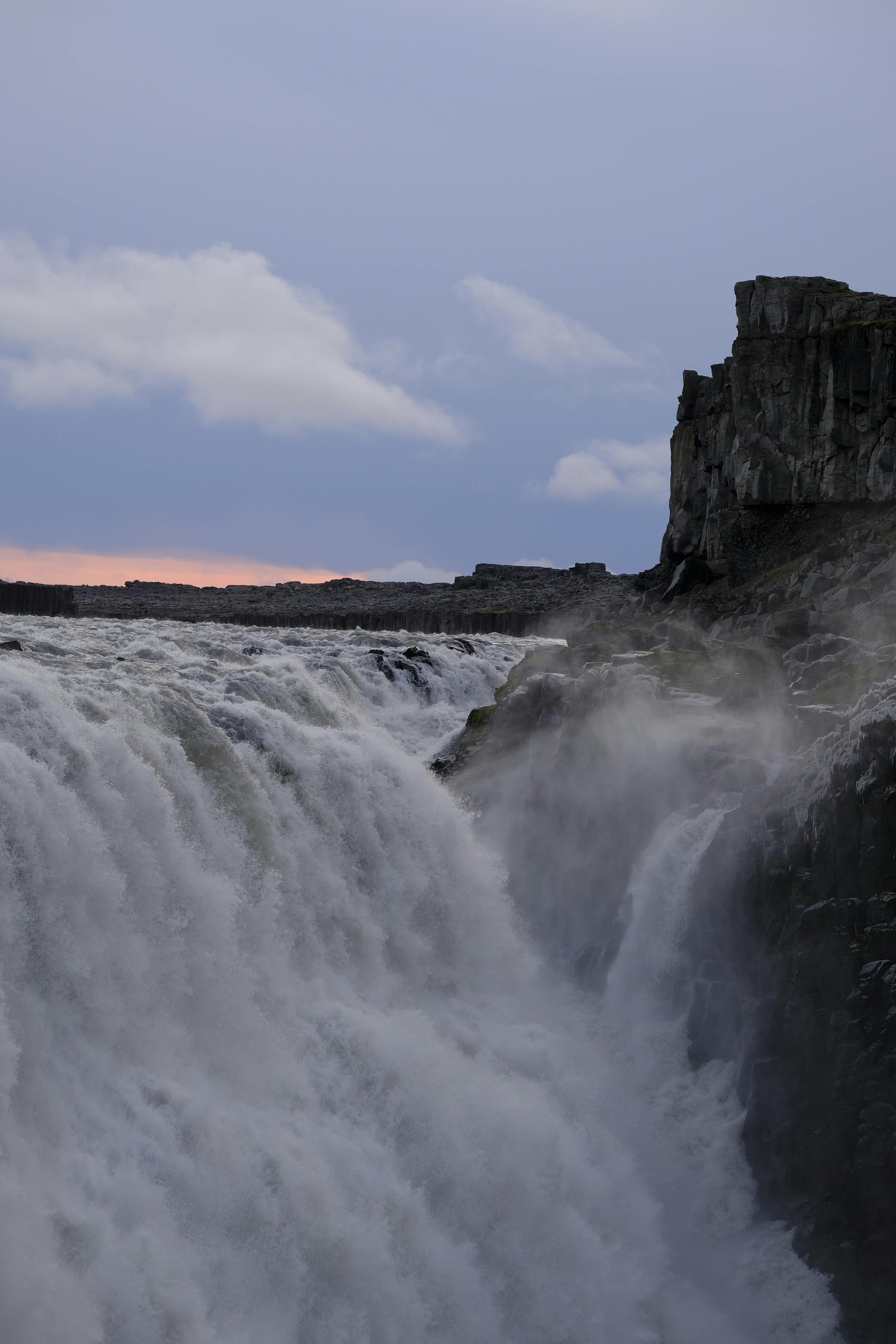 Waterfalls under Cloudy Sky · Free Stock Photo
