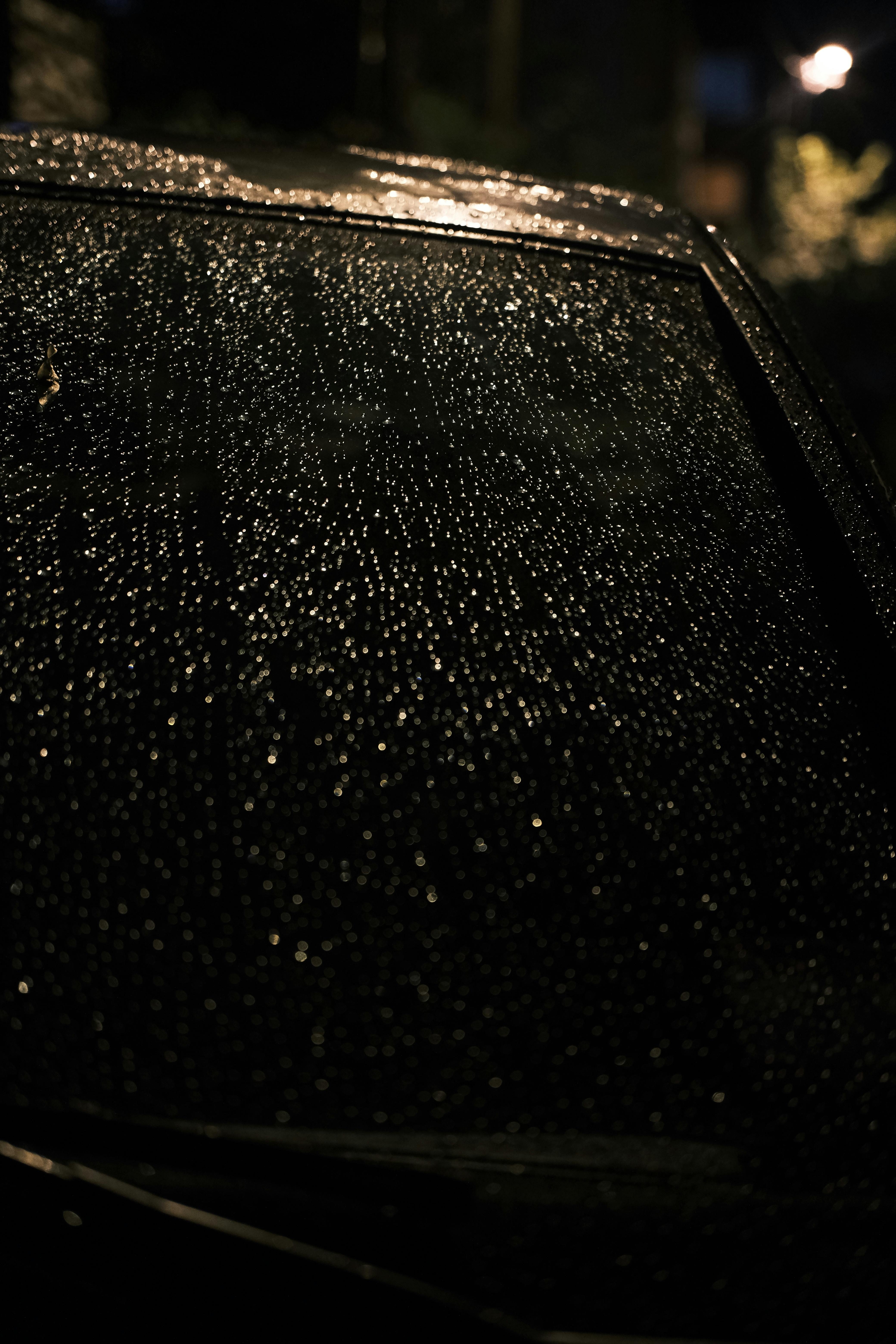 Rain Drops On Vehicle Windshield · Free Stock Photo
