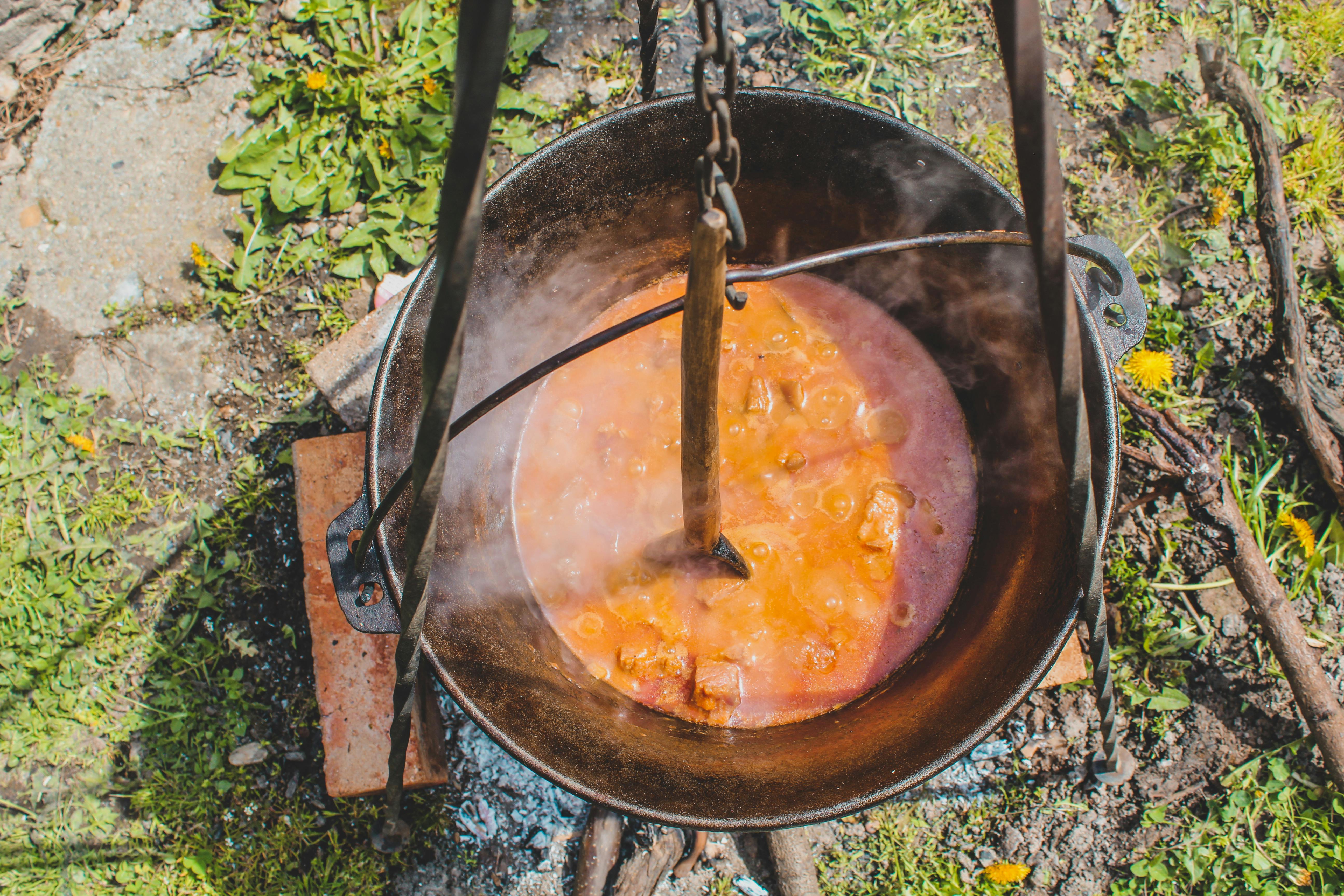 A Black Round Cooking Pot · Free Stock Photo