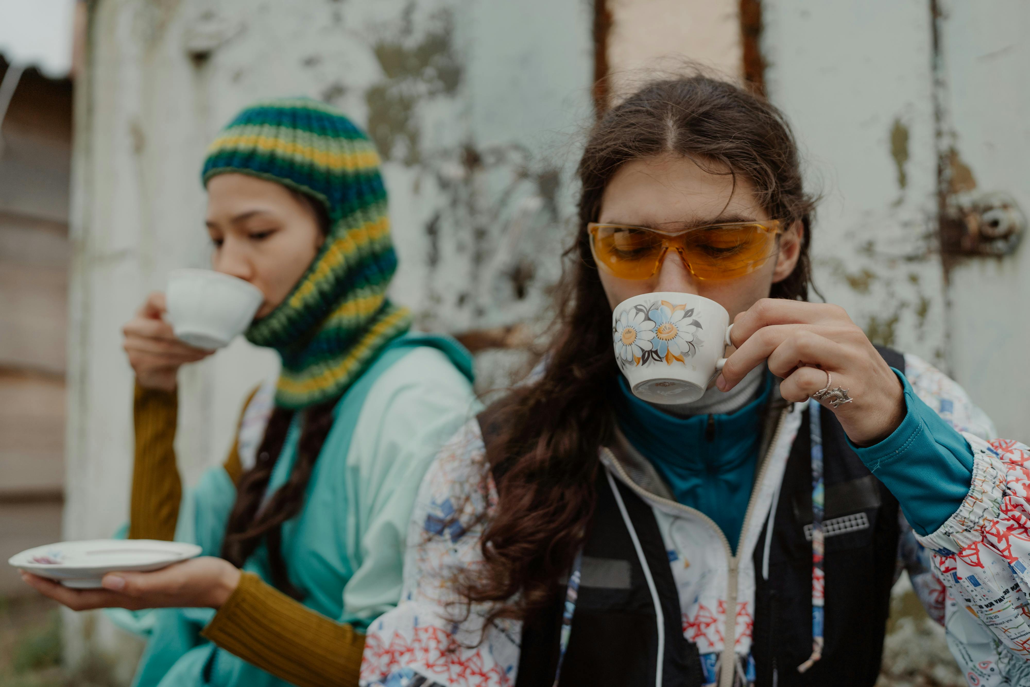 A Couple Drinking Tea Together · Free Stock Photo