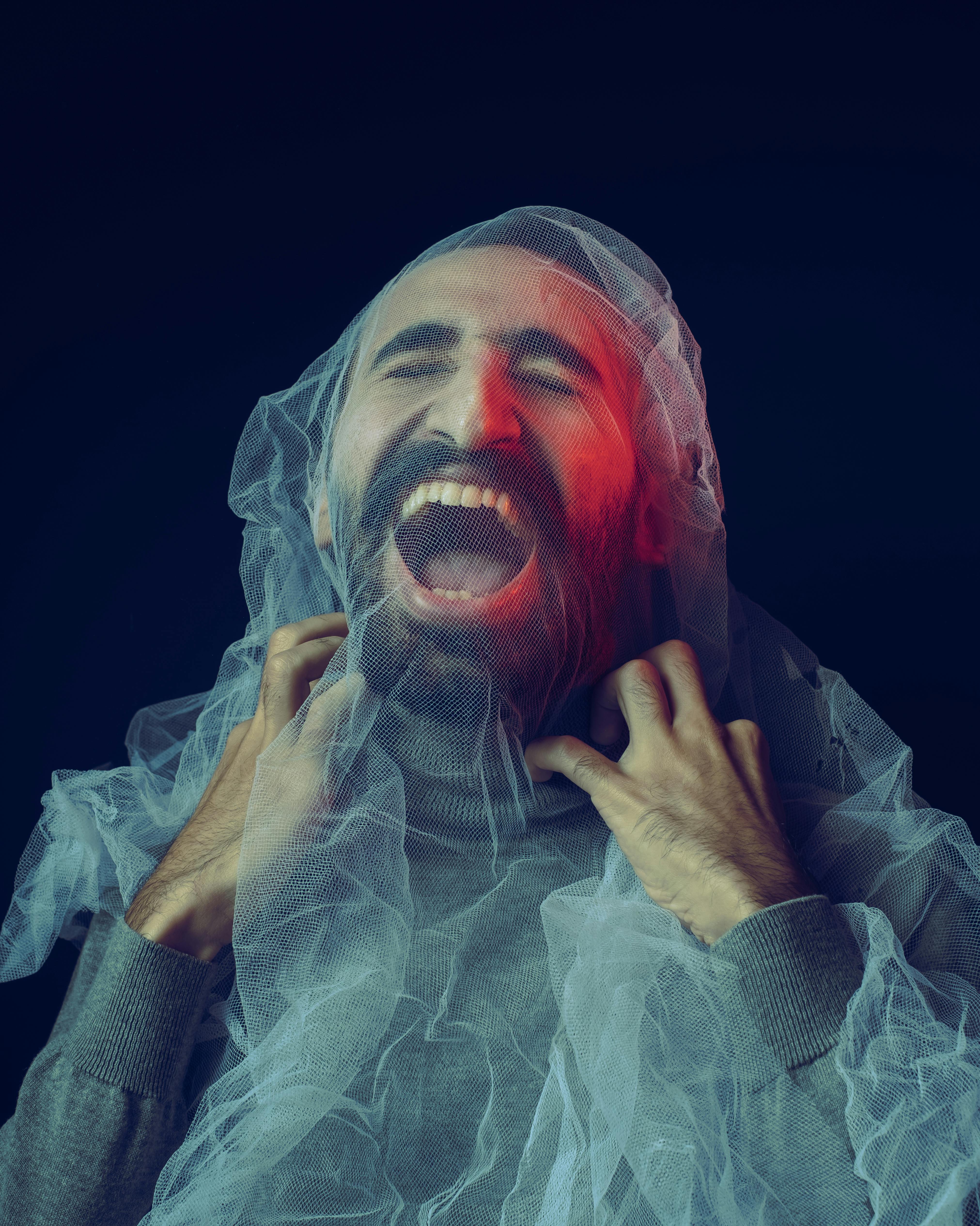 Blurred Screaming Man · Free Stock Photo