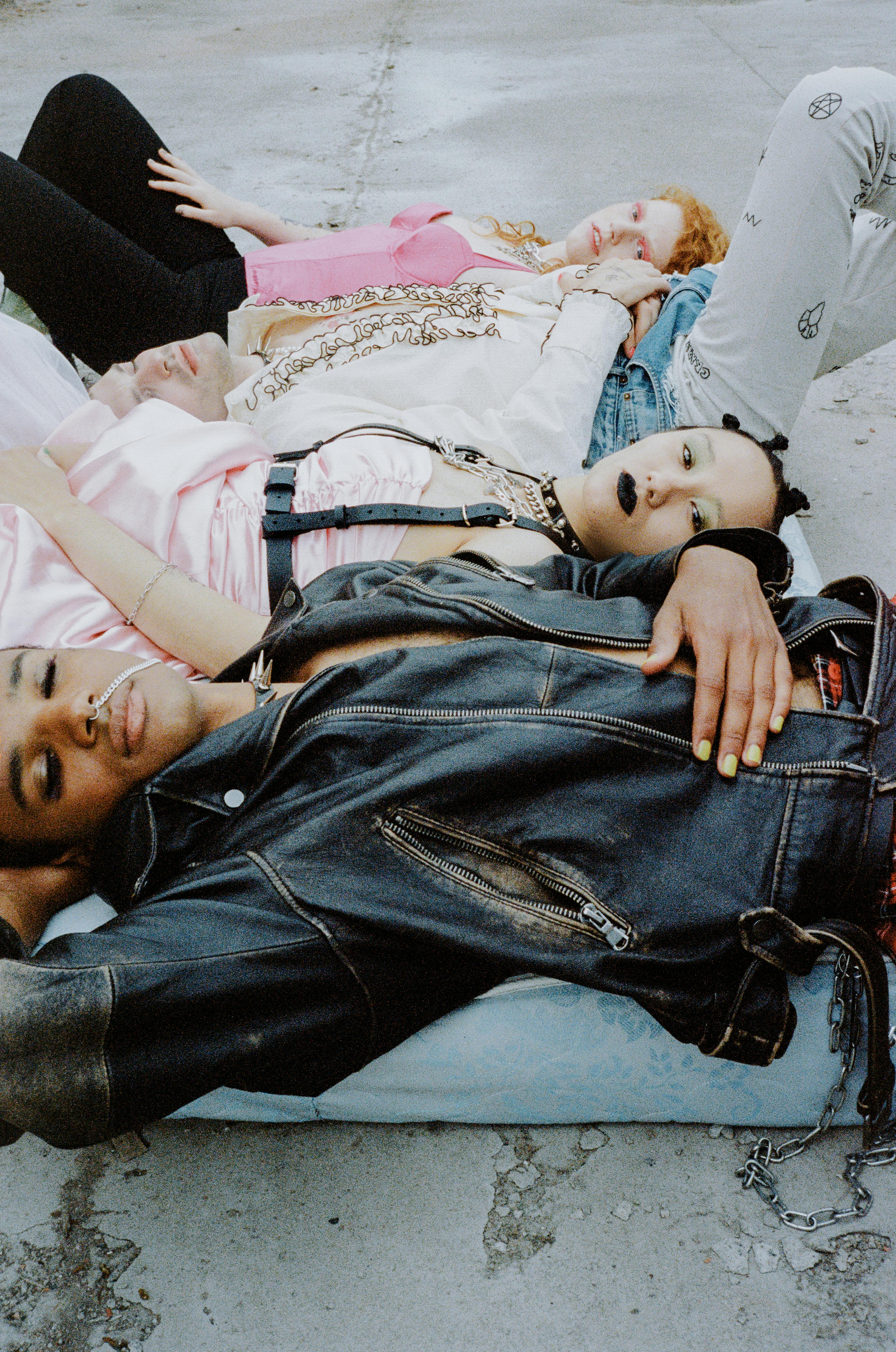 Stylish Young Women in Edgy Outfits · Free Stock Photo