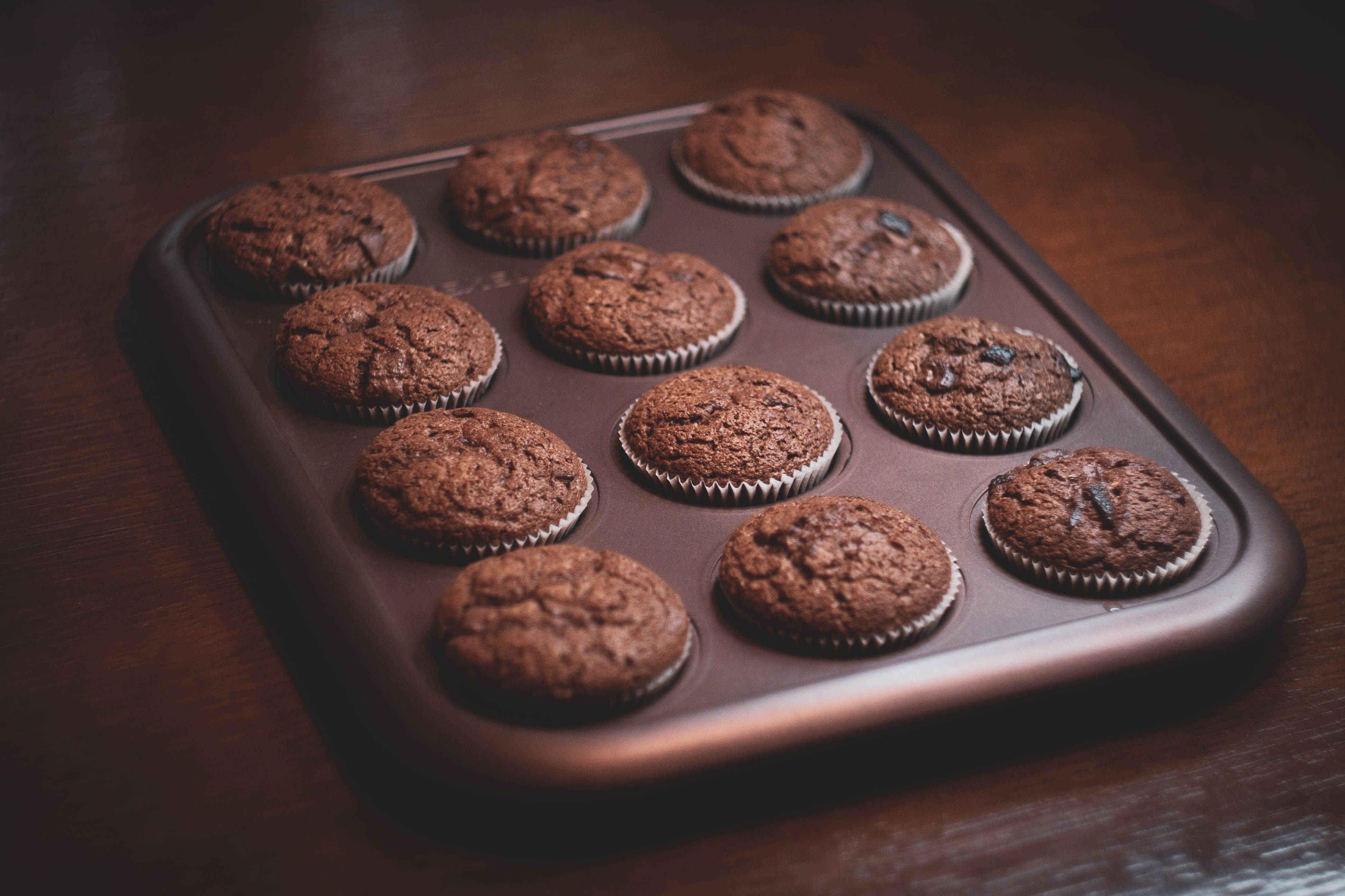 Cupcakes on a Wooden Tray · Free Stock Photo
