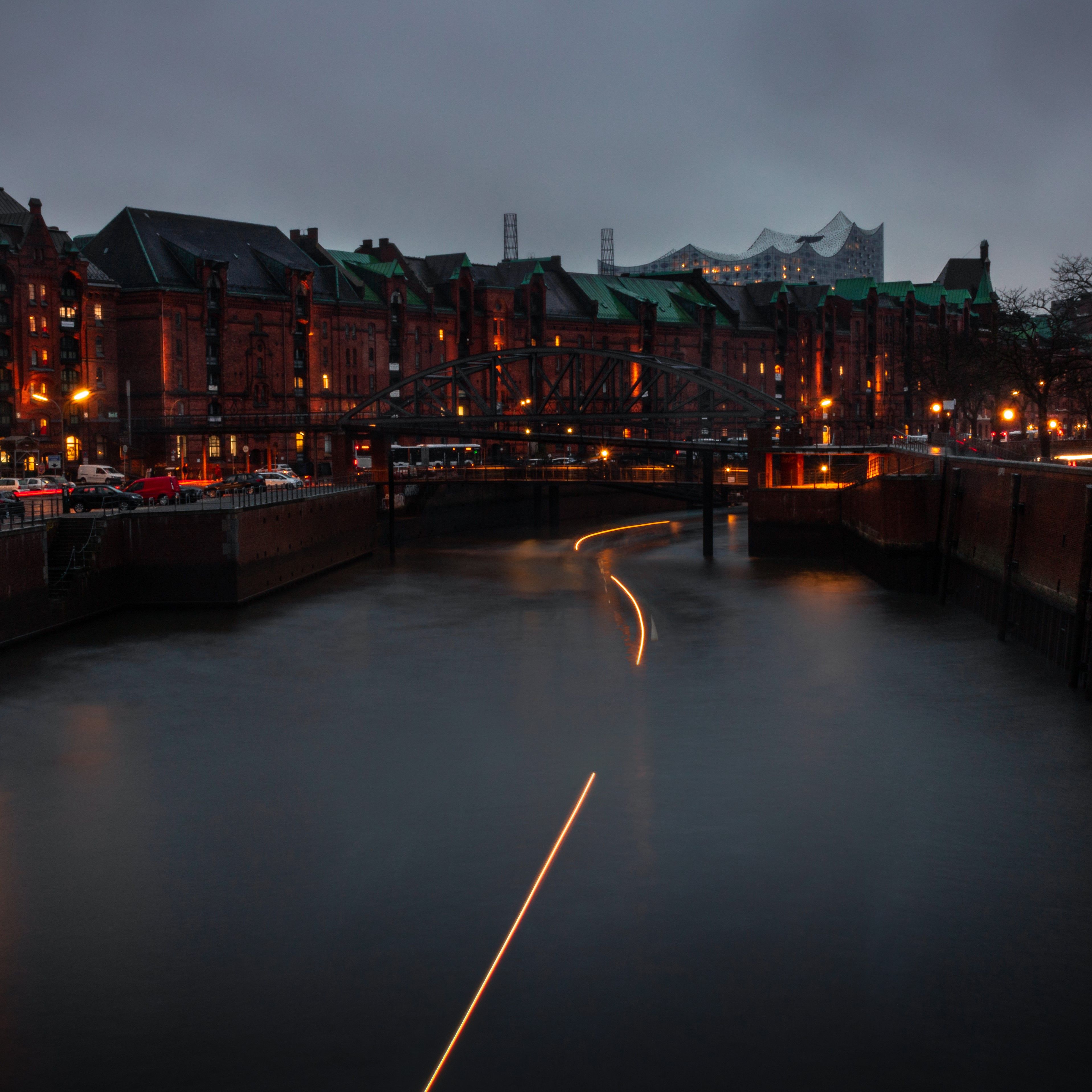 Light Trail on the River · Free Stock Photo