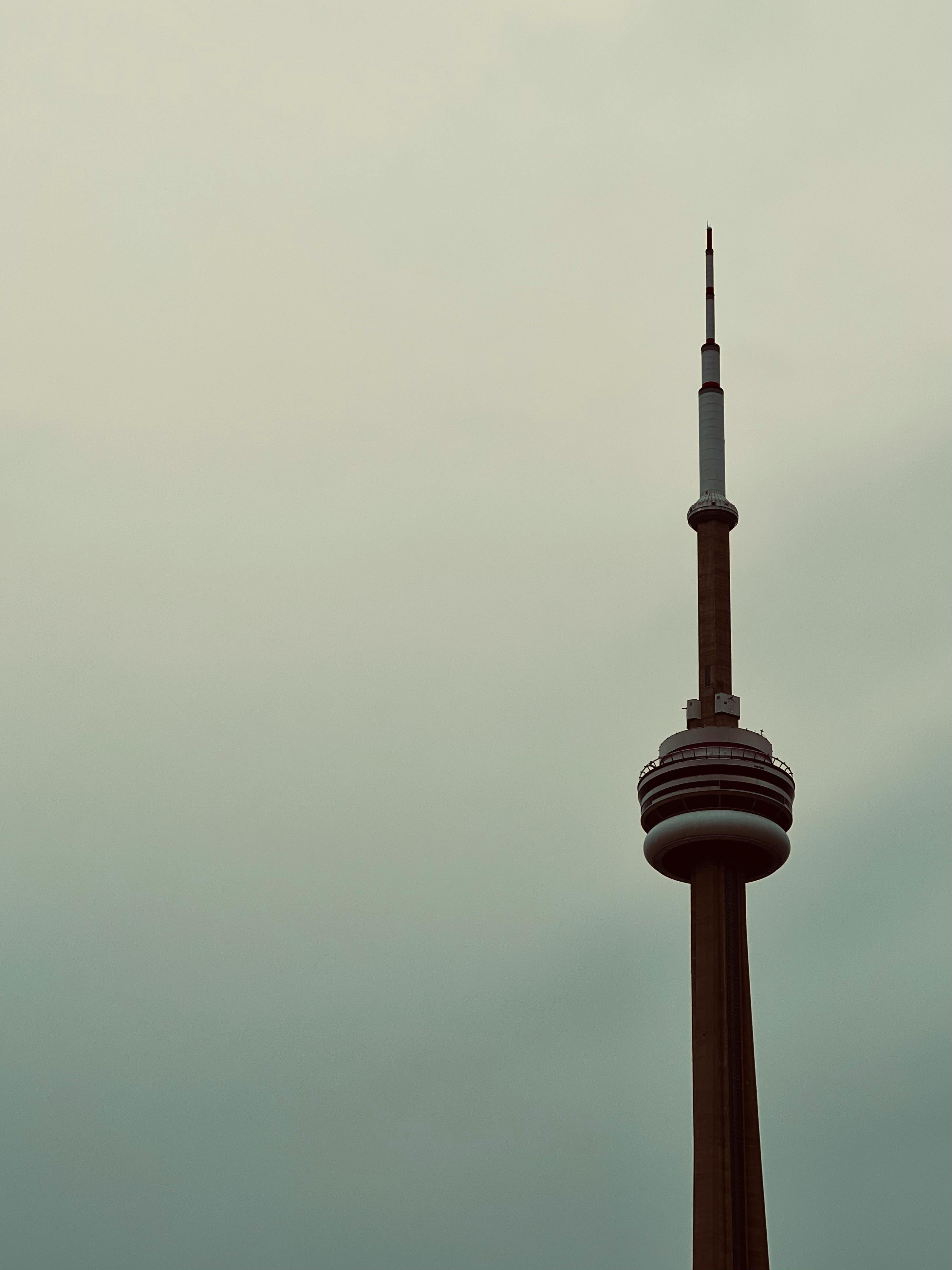 CN Tower Under the Gray Sky · Free Stock Photo