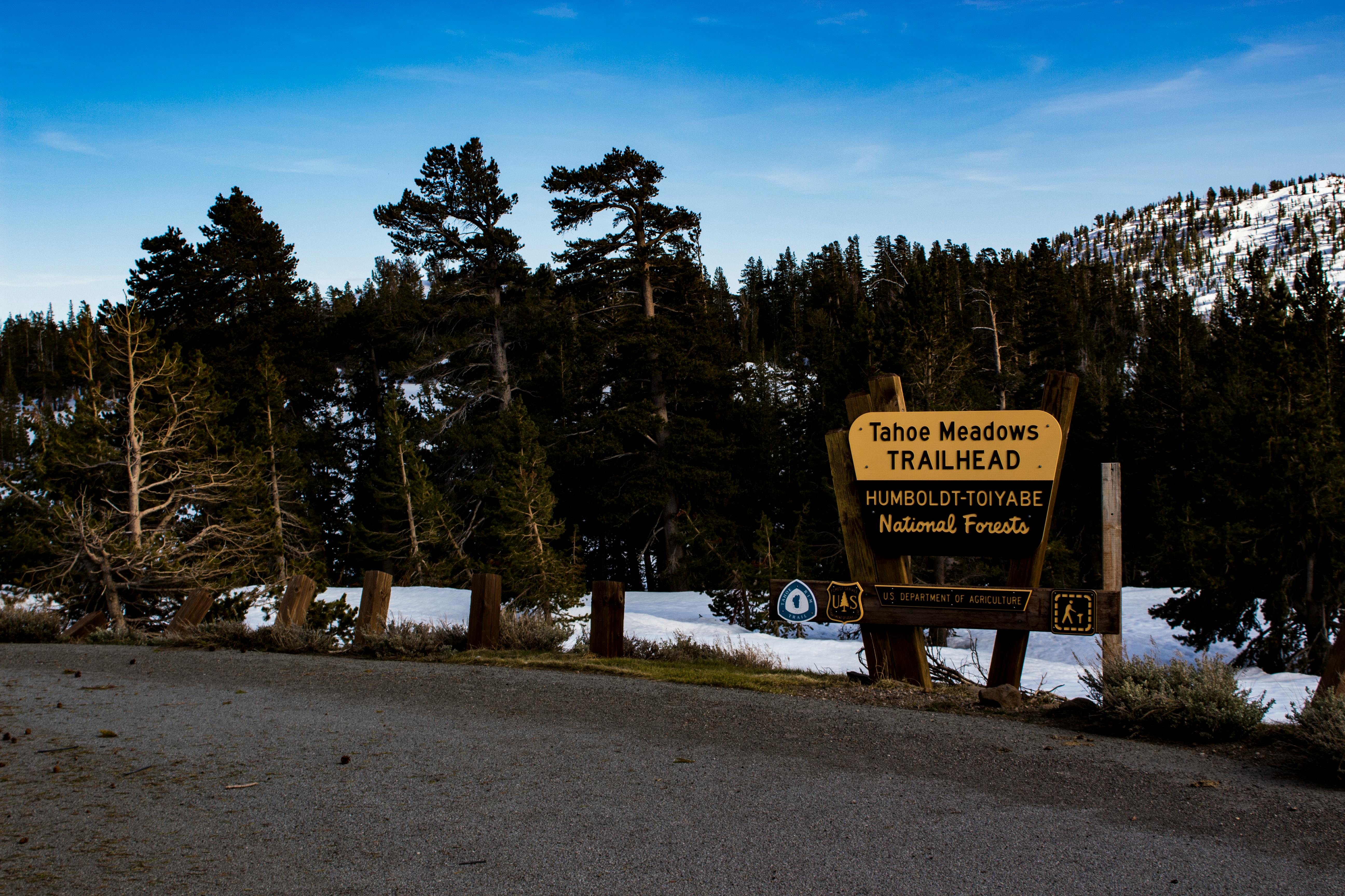 Tohoe Meadows Trailhead Signage · Free Stock Photo