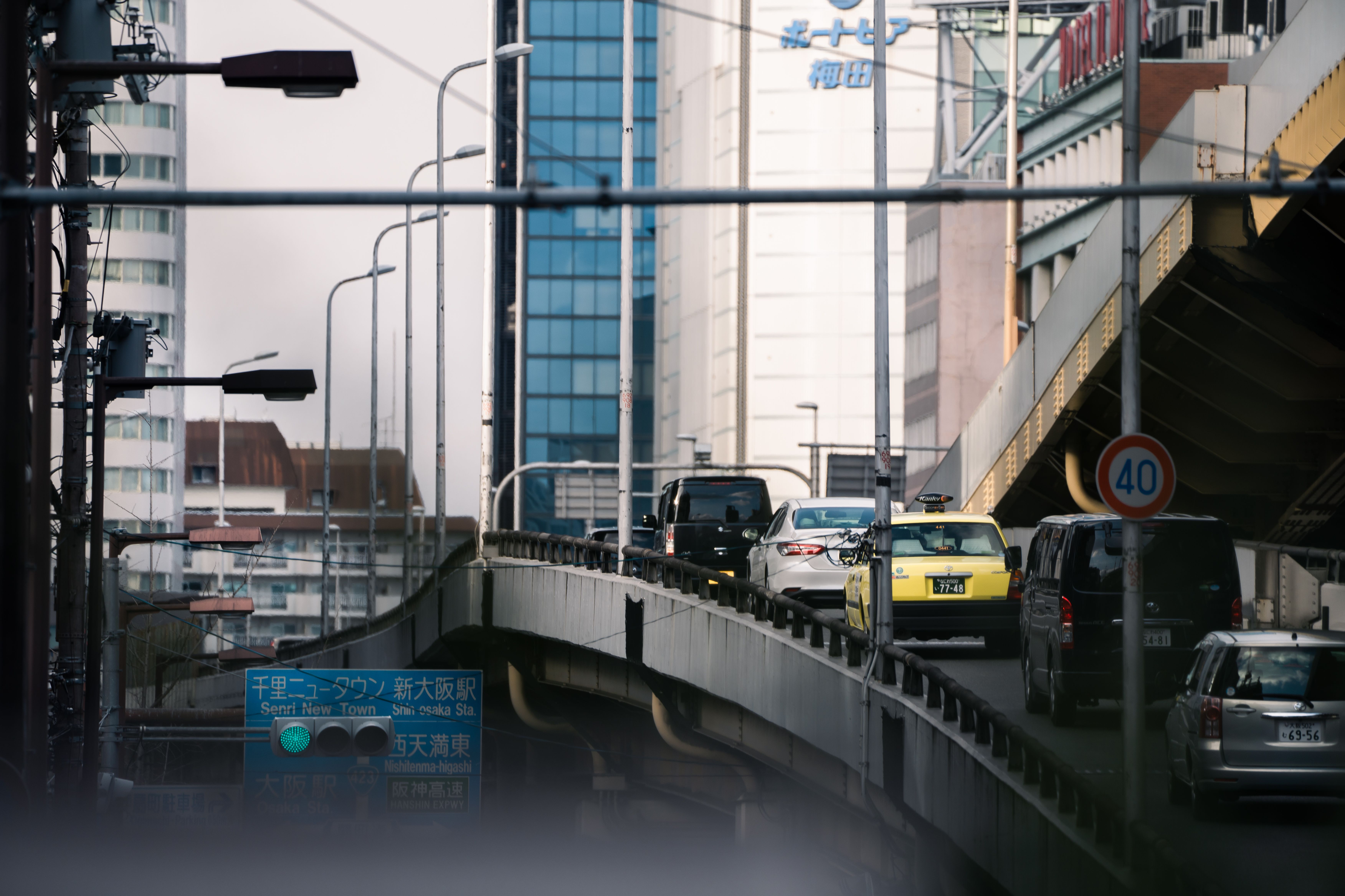 Cars on Traffic on a Flyover · Free Stock Photo