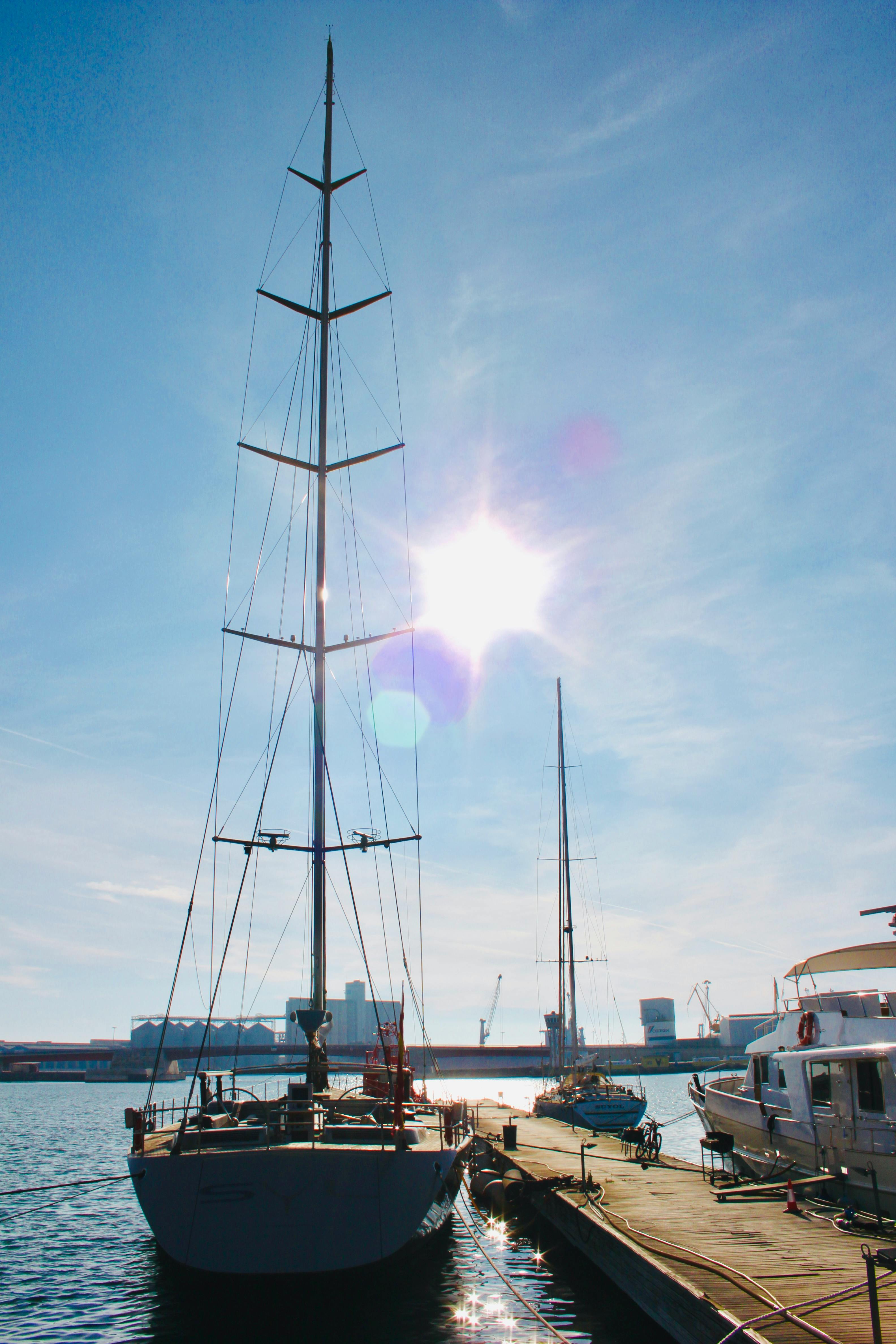 Photo of a Docked Sailboat · Free Stock Photo