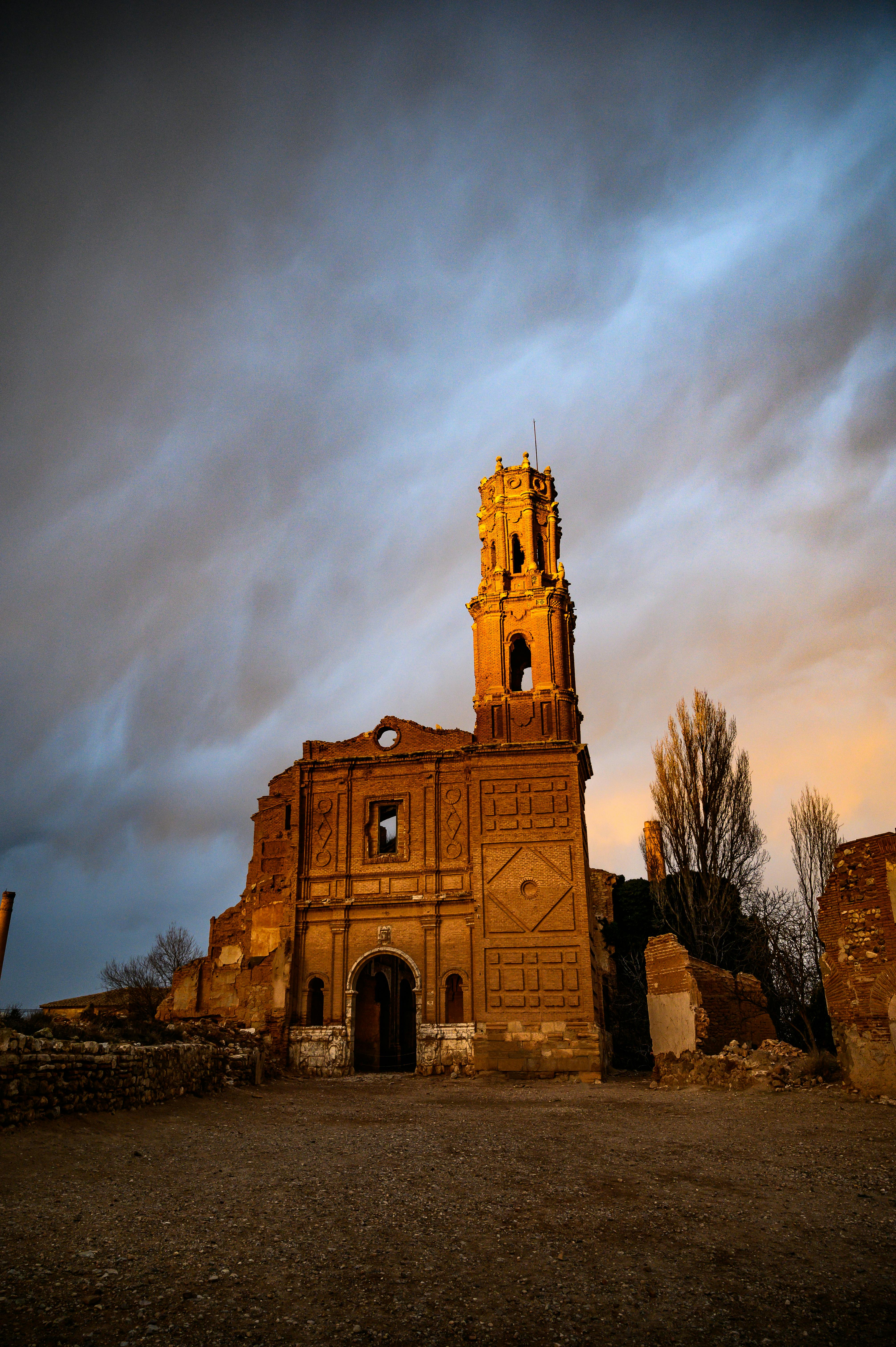 Castle Facade, Pueblo Viejo de Belchite, Aragon, Spain · Free Stock Photo