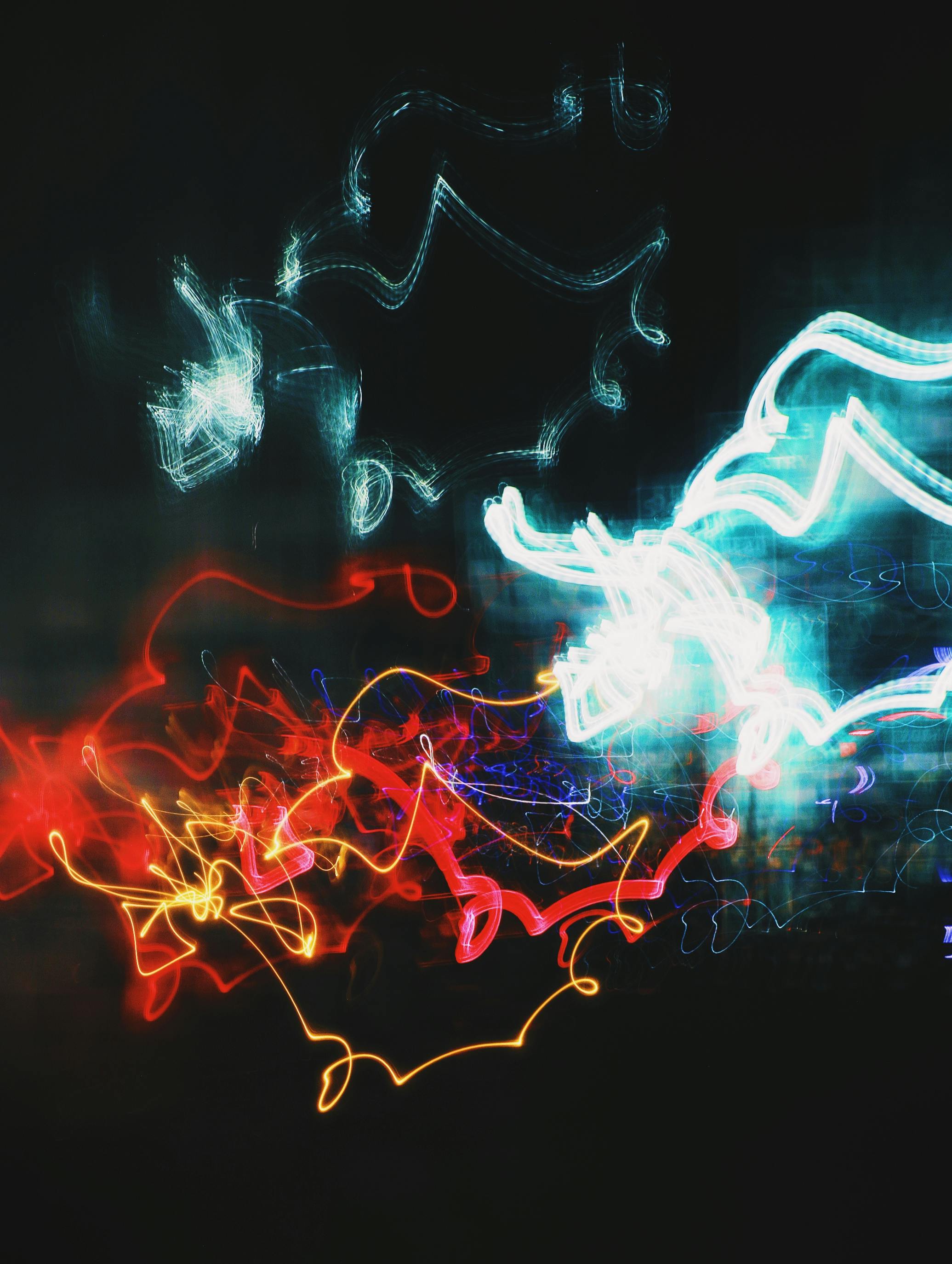 Light on Black Surface · Free Stock Photo