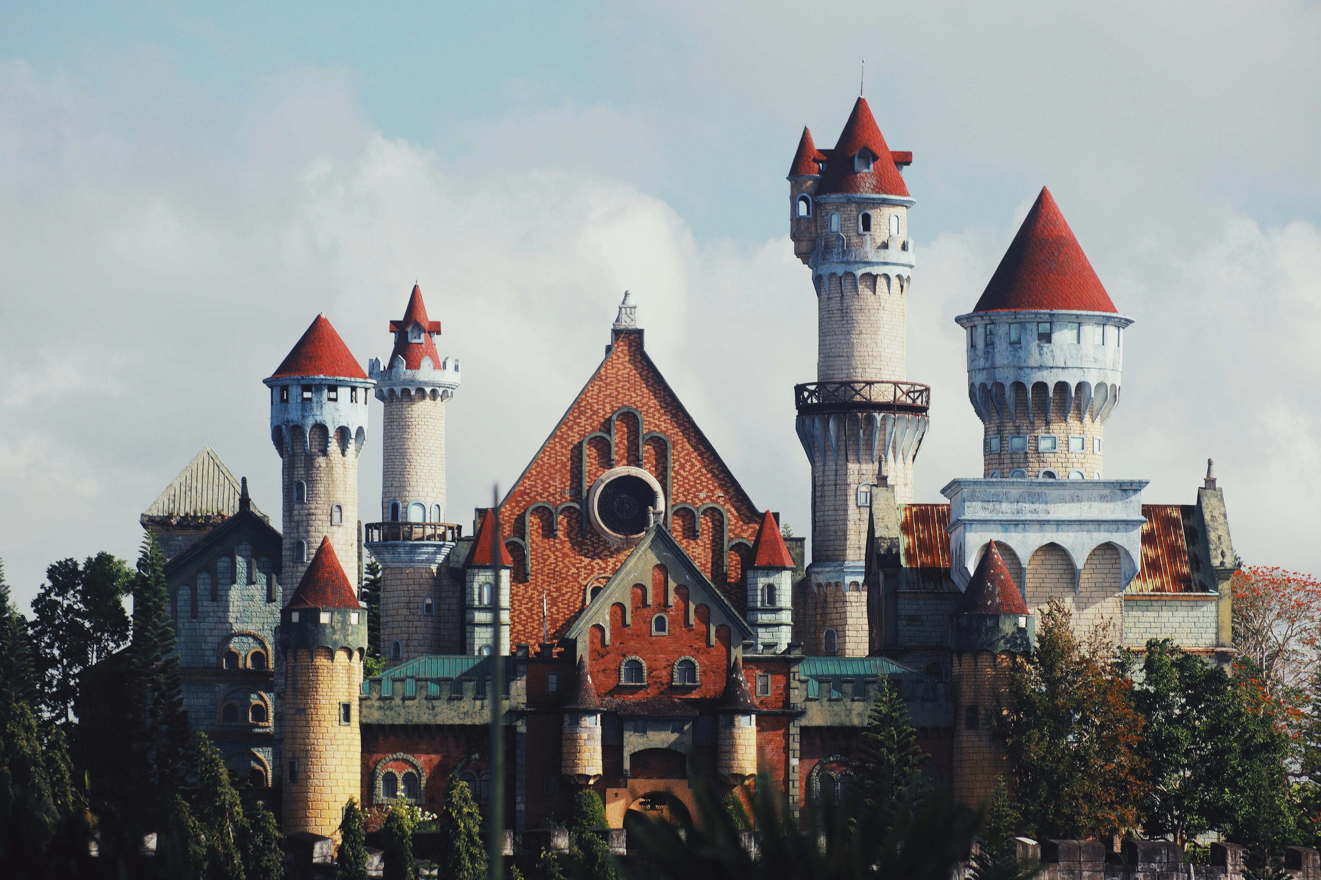 Colorful Castle with Towers · Free Stock Photo