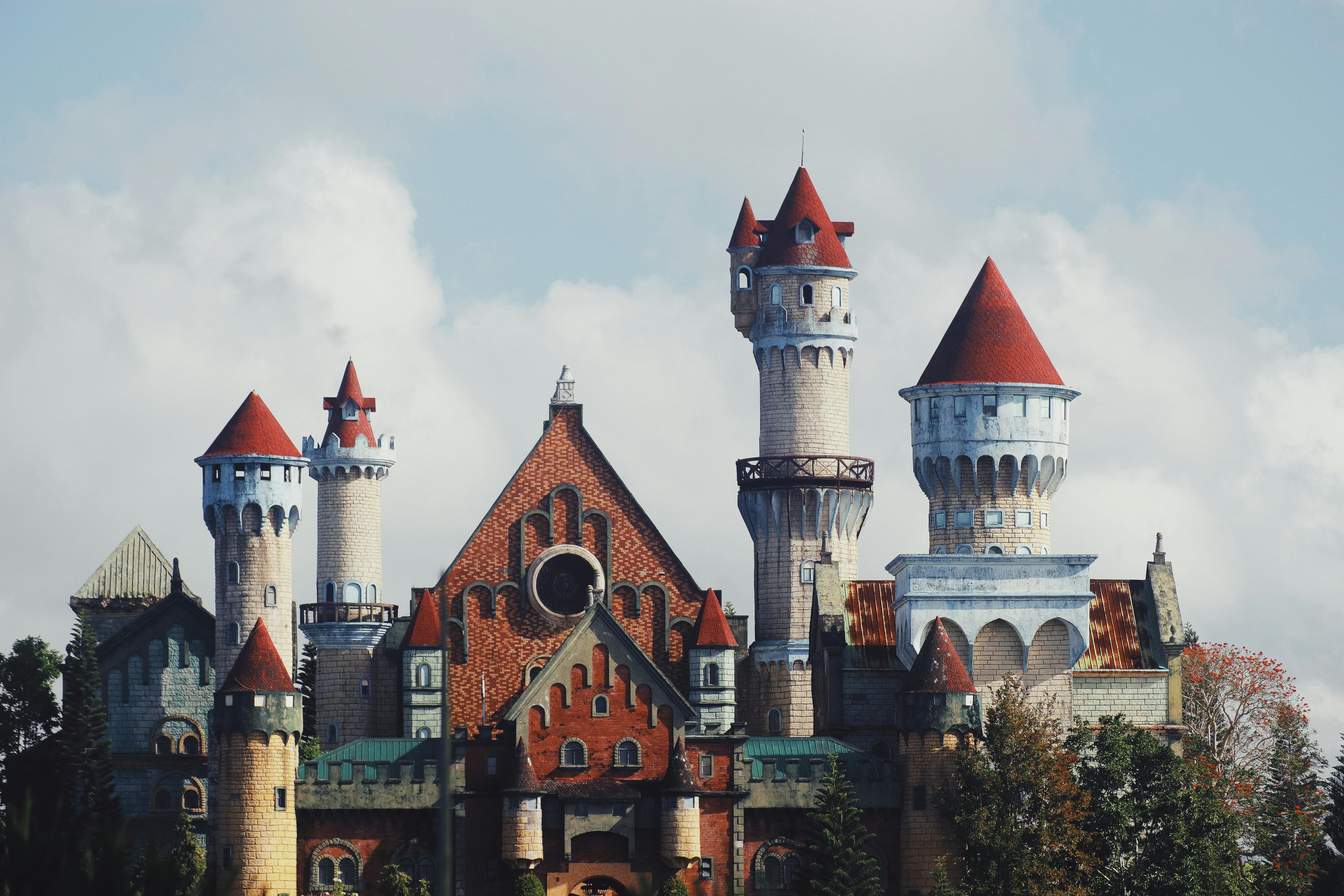 Colorful Castle and Clouds · Free Stock Photo