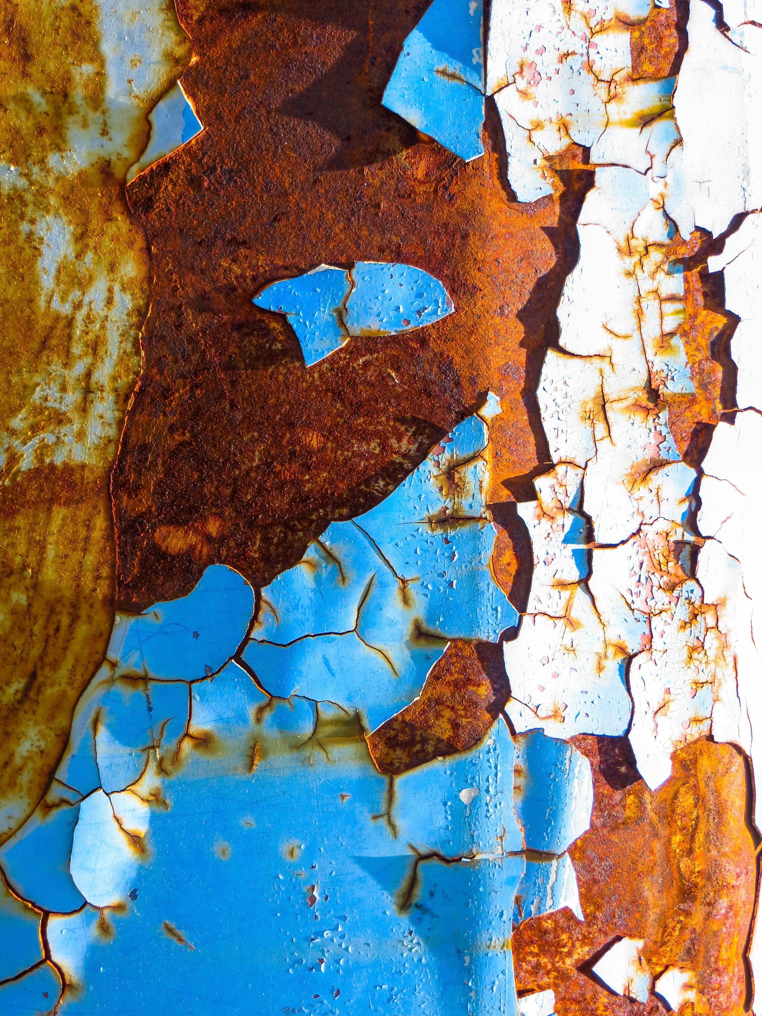 Damaged, Colorful Paint · Free Stock Photo