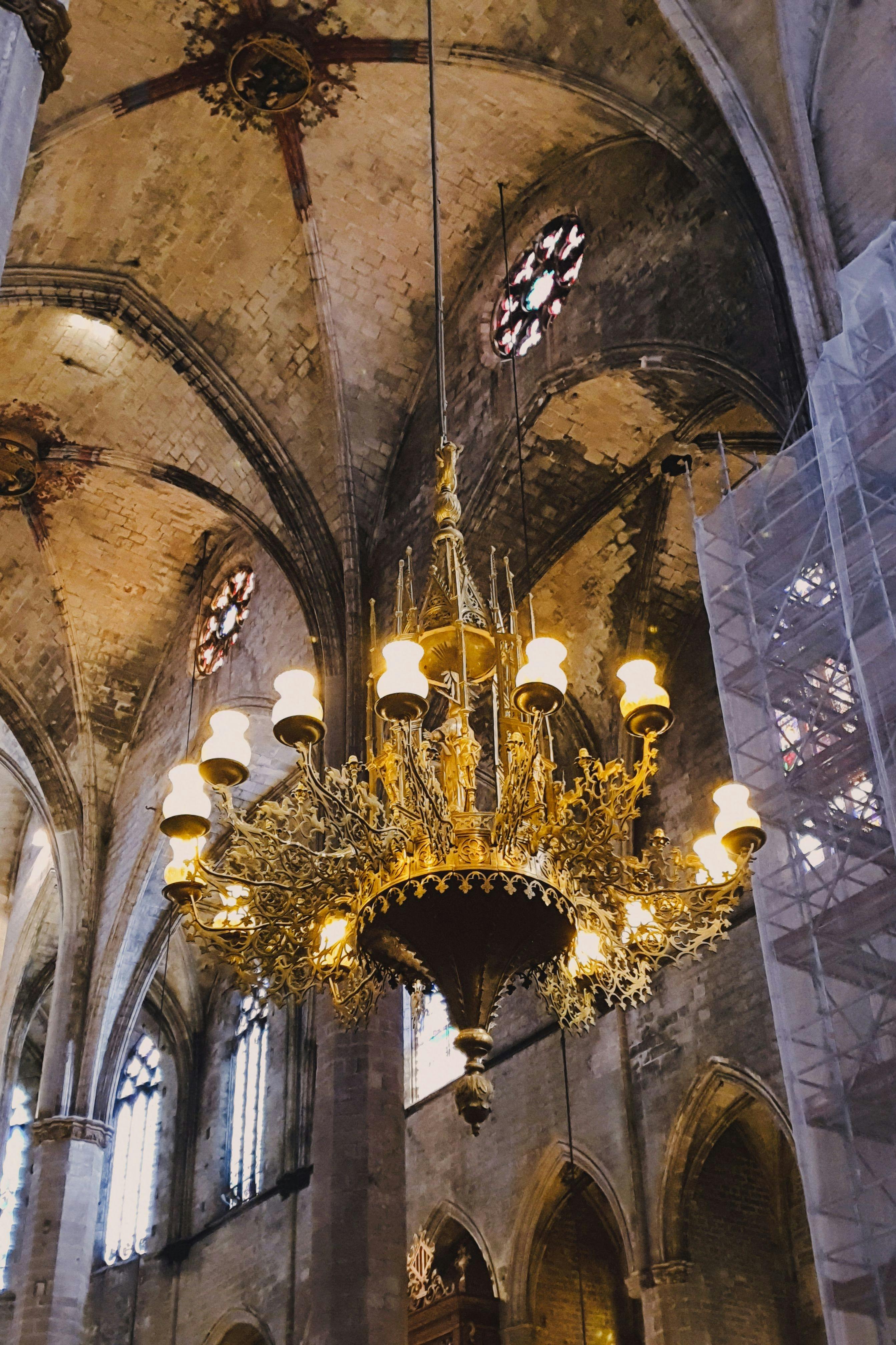 Vintage Chandelier in Old Historic Church · Free Stock Photo