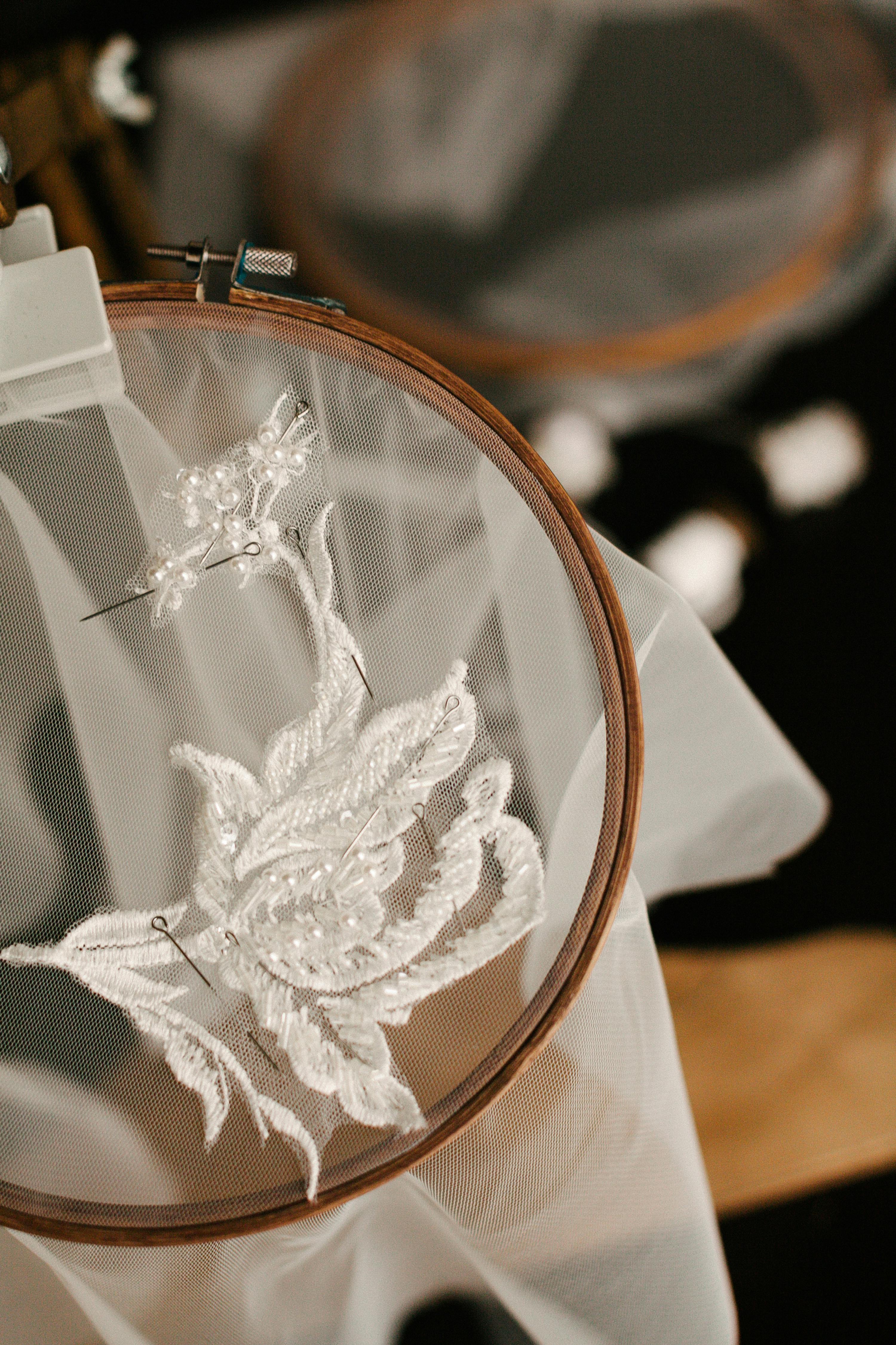 Woman Embroidering on Tambour Frame · Free Stock Photo