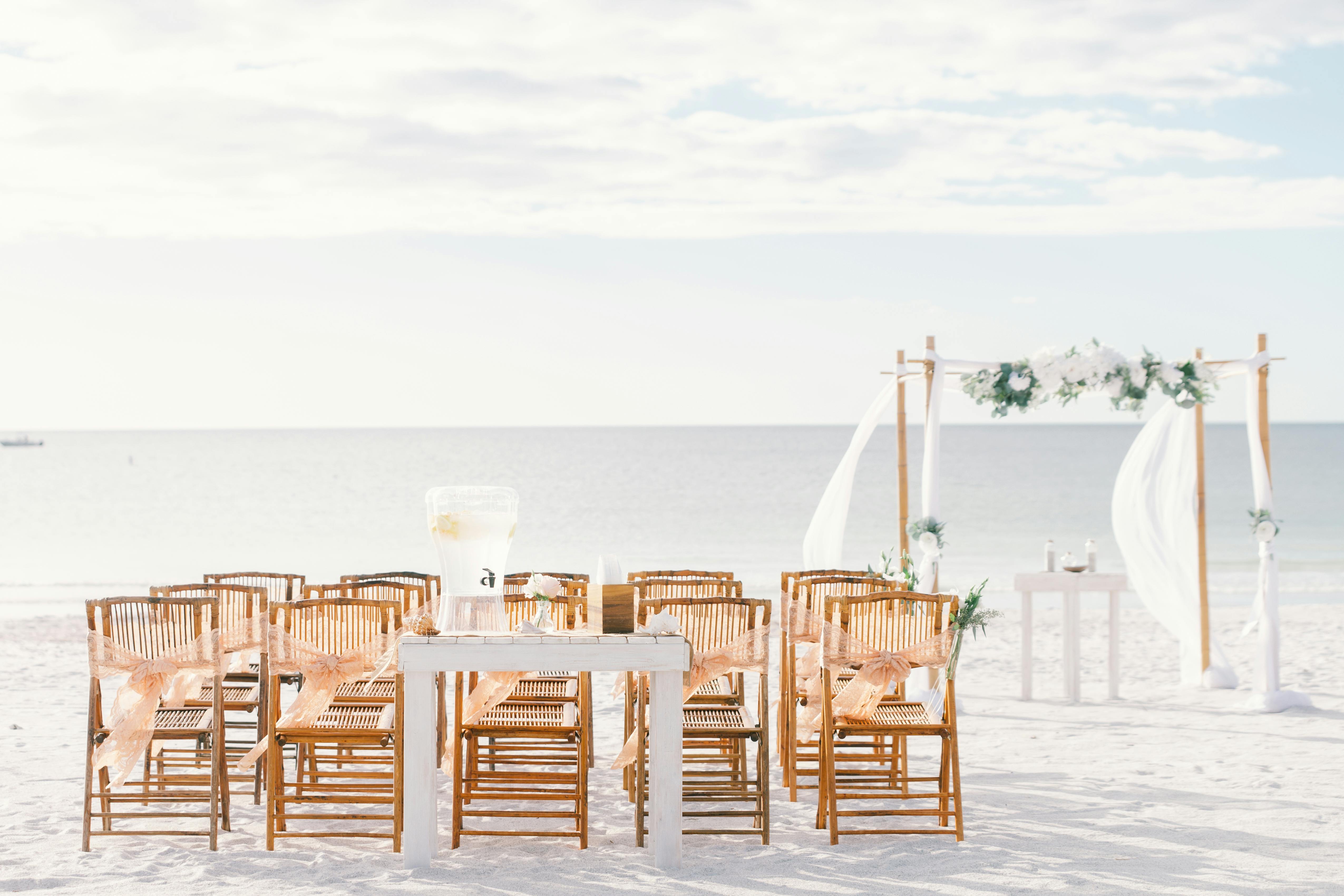 Beach wedding Setting · Free Stock Photo