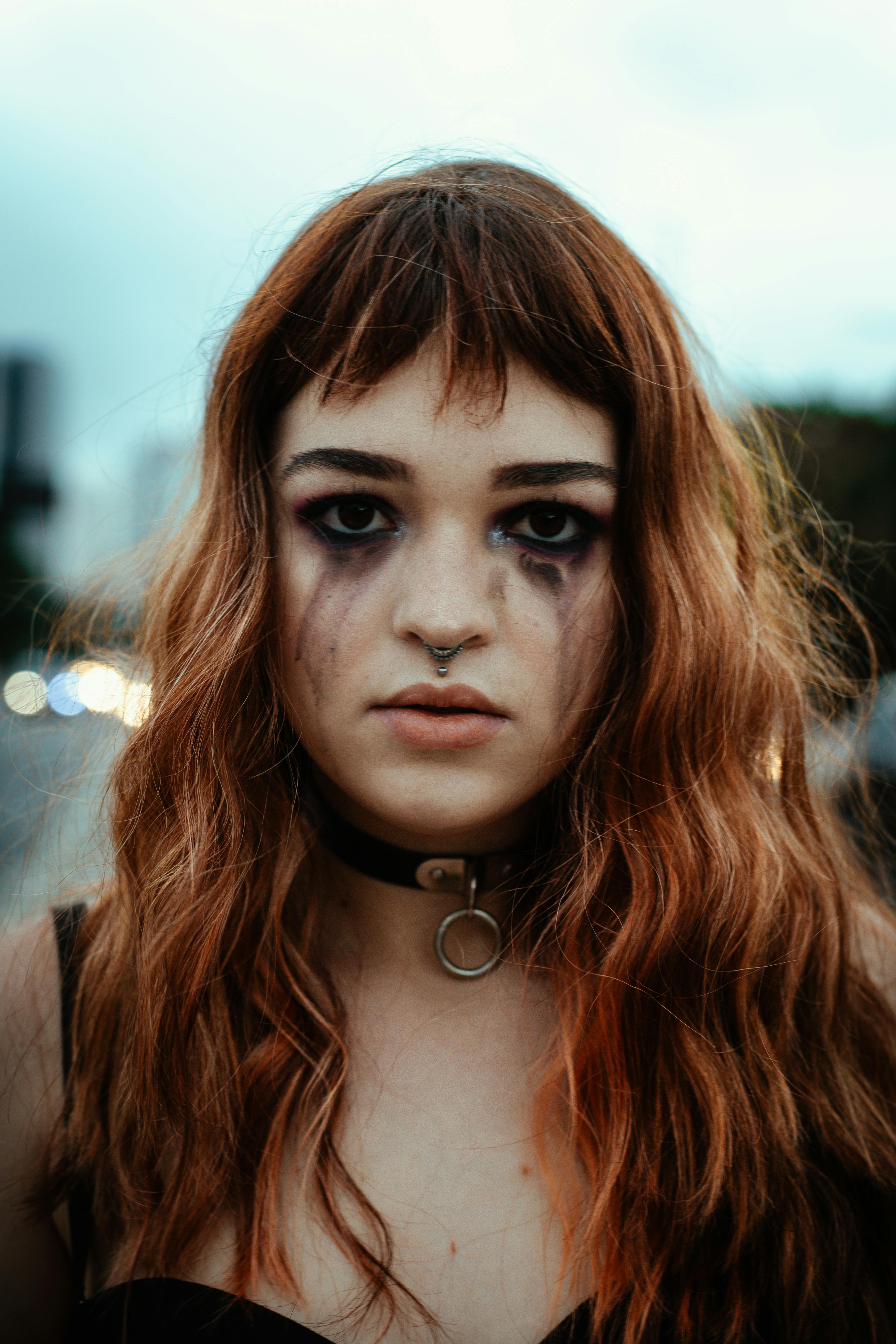 Close-up on Young Woman Sad Face · Free Stock Photo