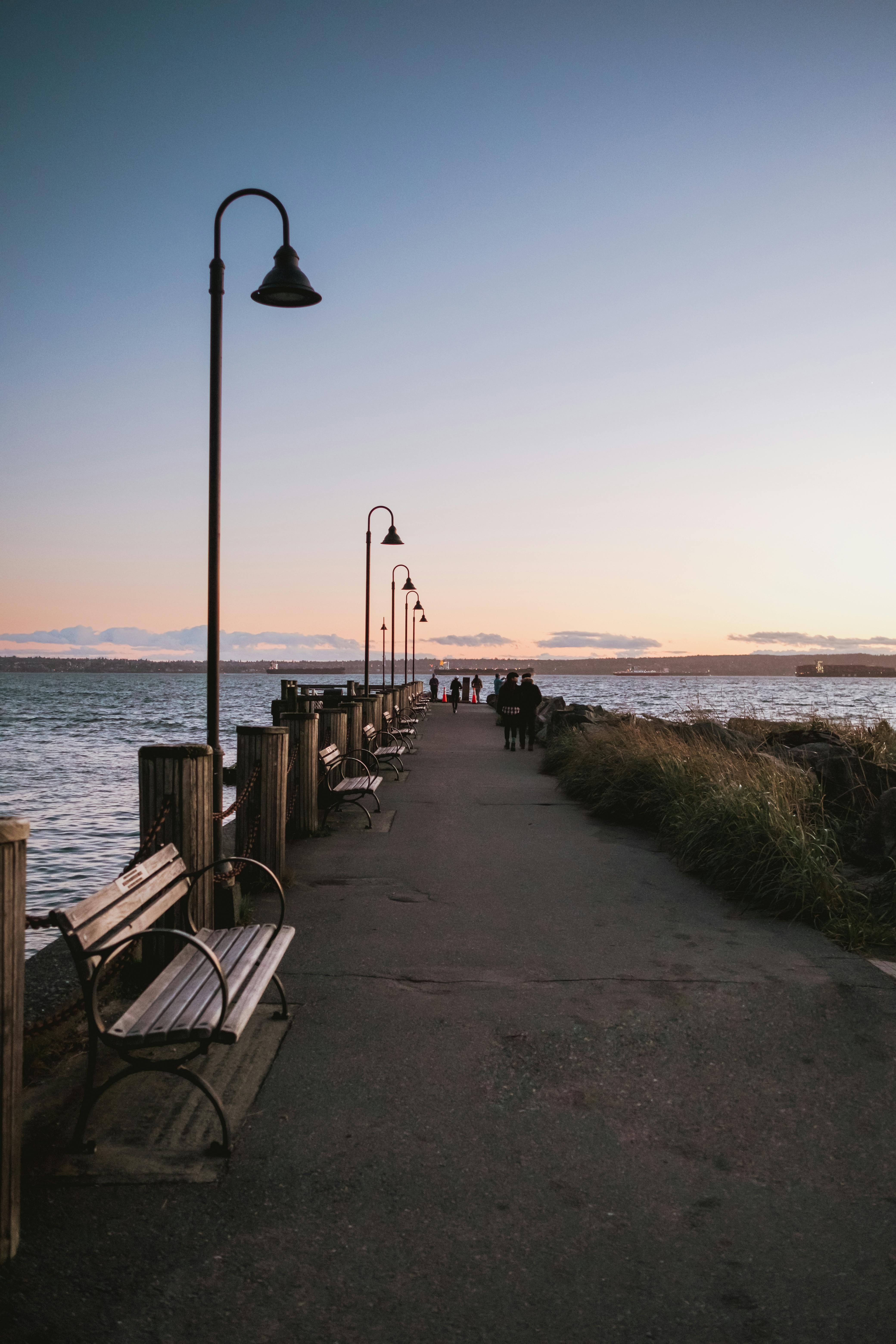 Promenade at Sunset · Free Stock Photo