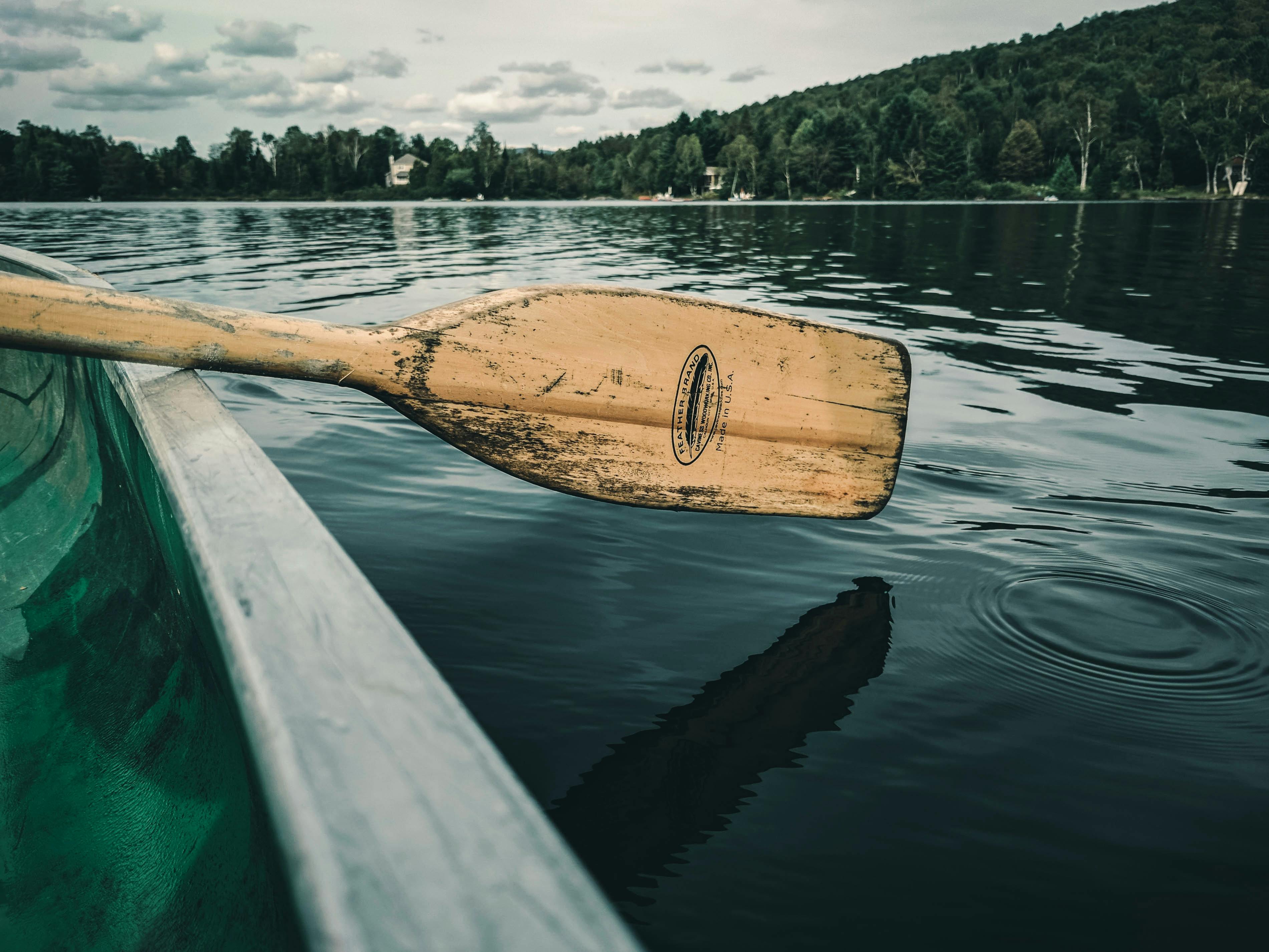 Close-up Photo of Wooden Paddle · Free Stock Photo