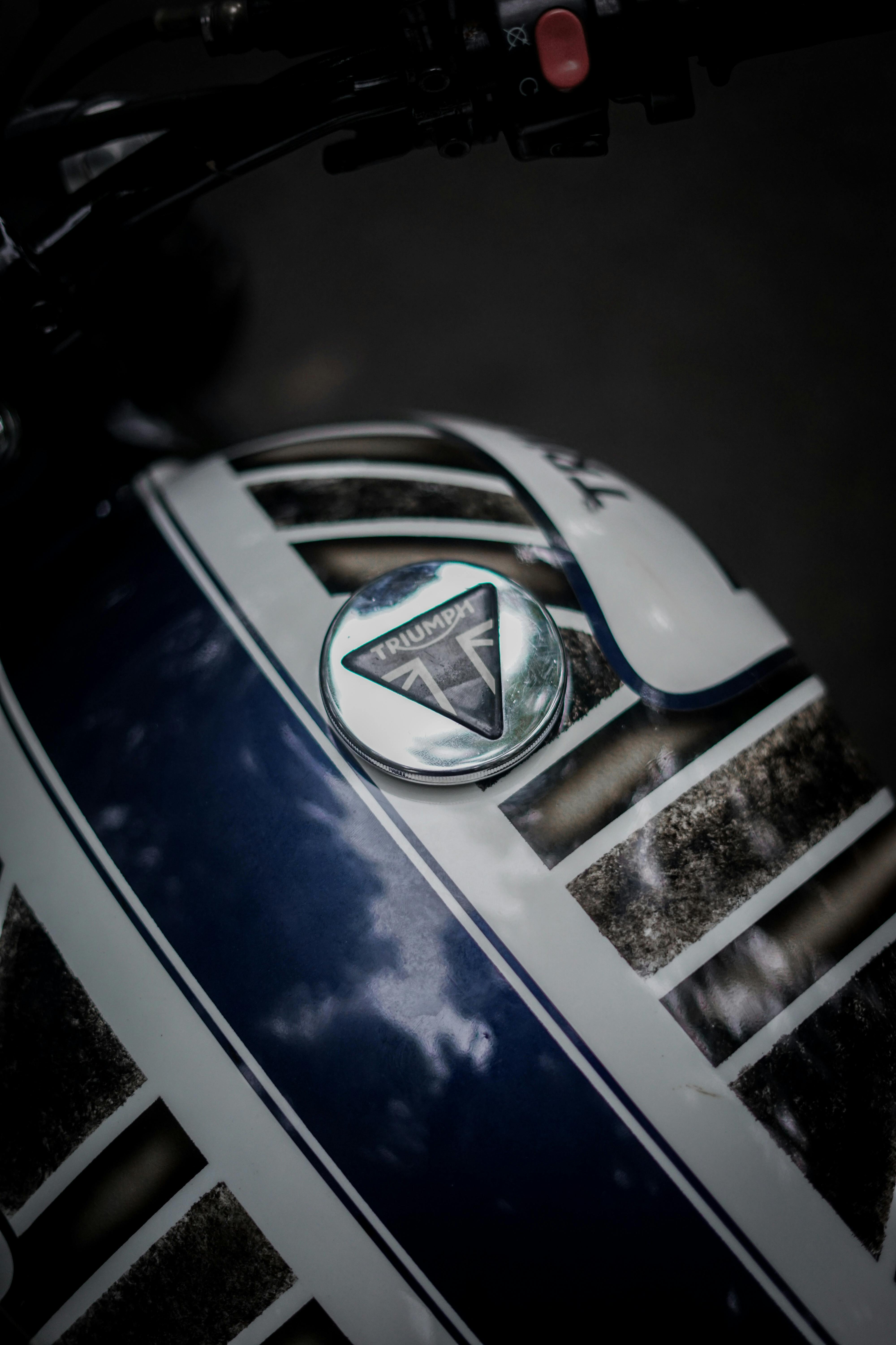 Blue and Silver Motorcycle Tank · Free Stock Photo
