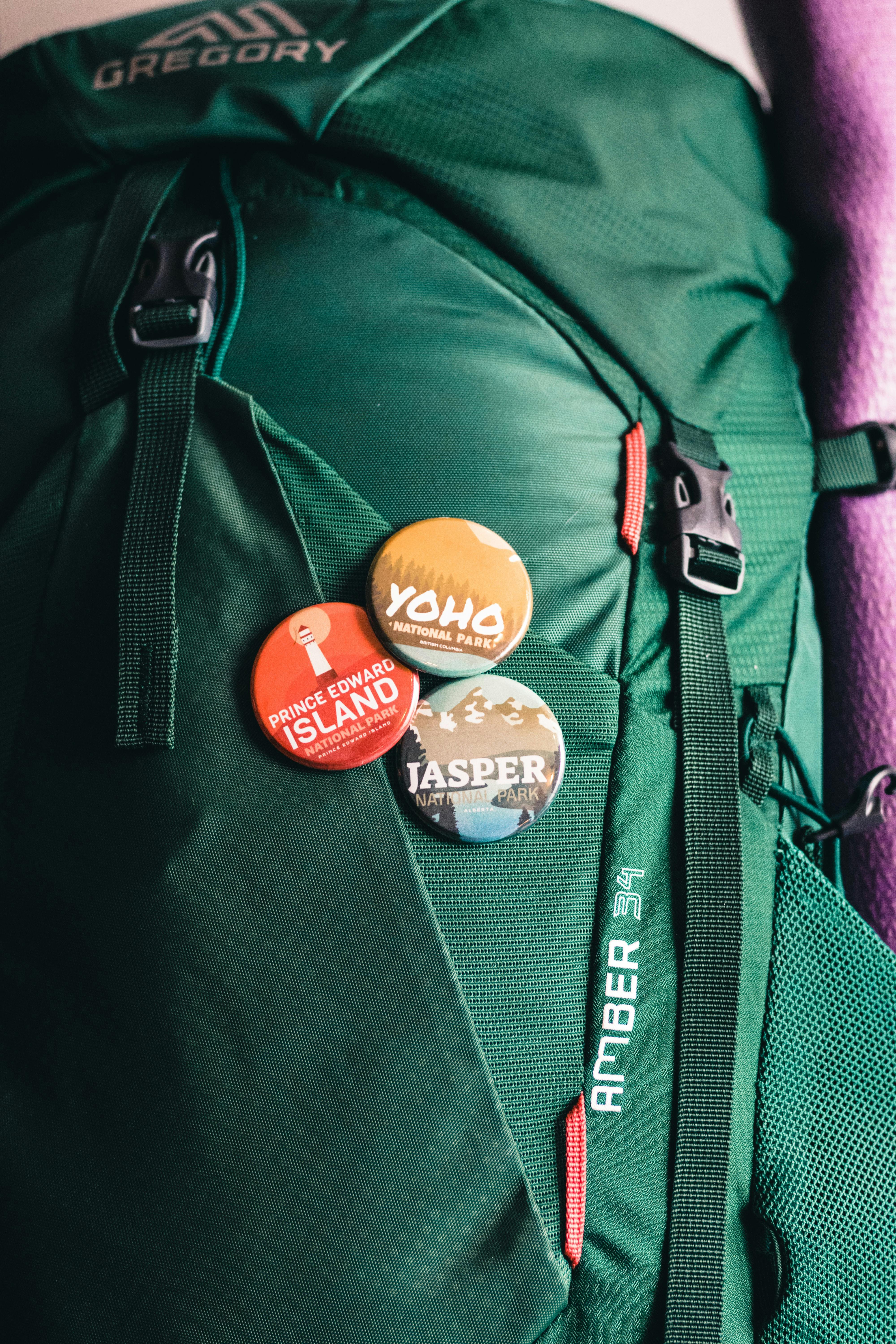 Close Up Shot of a Green Backpack · Free Stock Photo