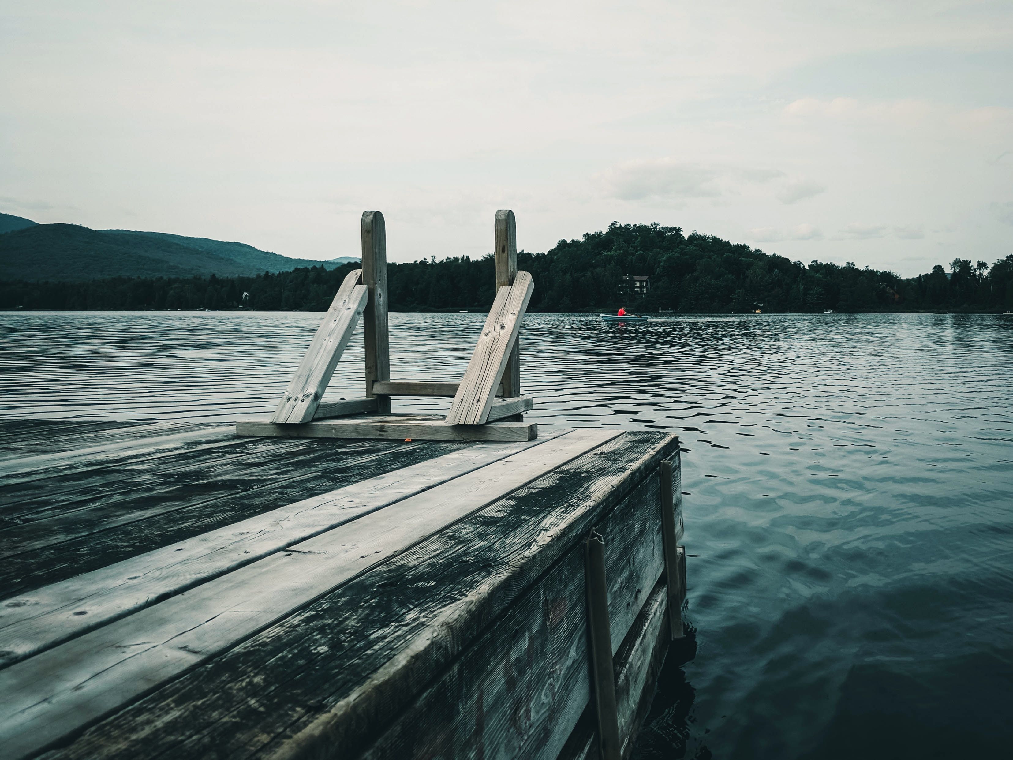 Brown Wooden Dock on a Lakeside · Free Stock Photo