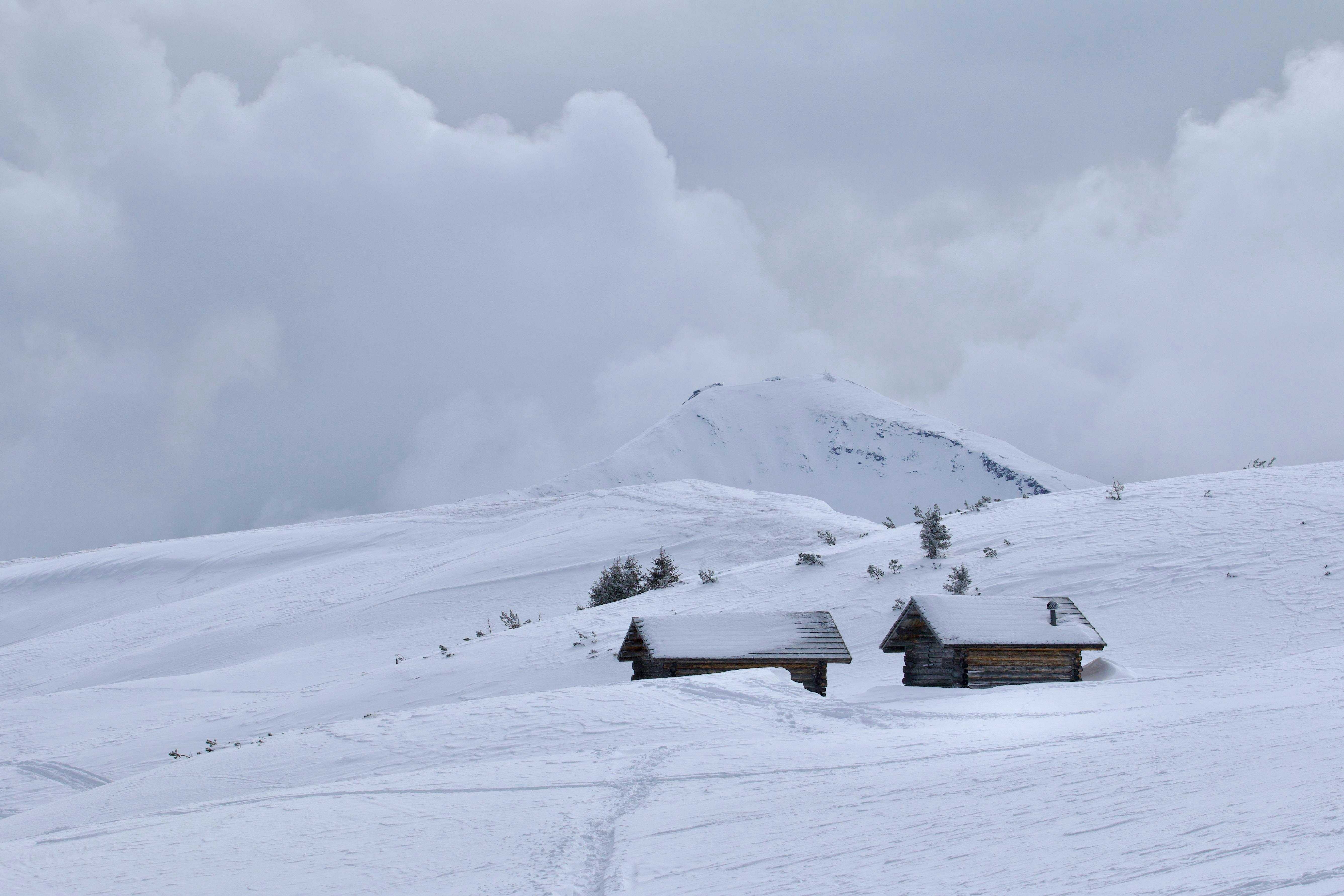 Snow-capped Houses · Free Stock Photo