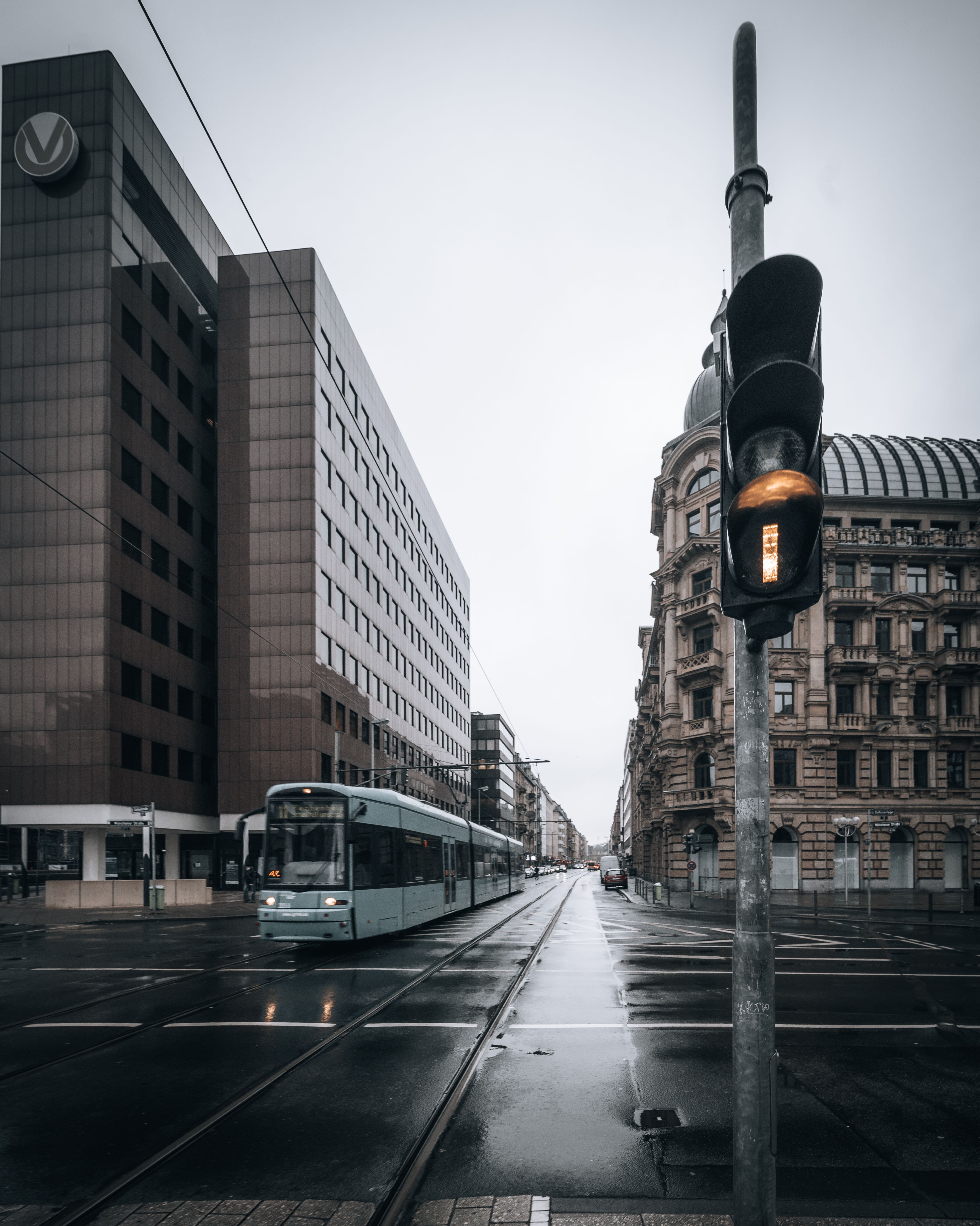 Black Traffic Light on Gray Asphalt Road · Free Stock Photo