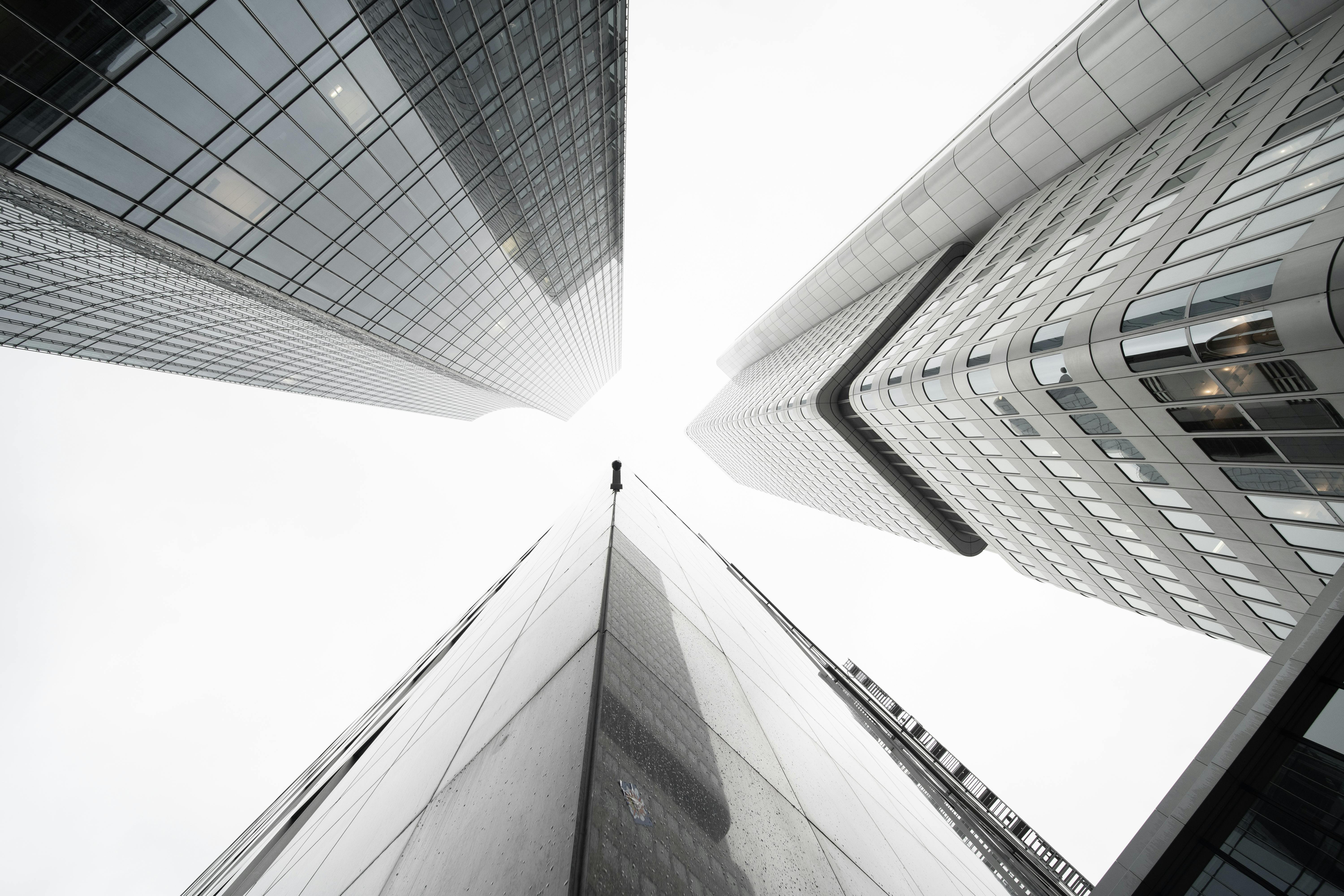 Low Angle Shot of High Rise Buildings · Free Stock Photo