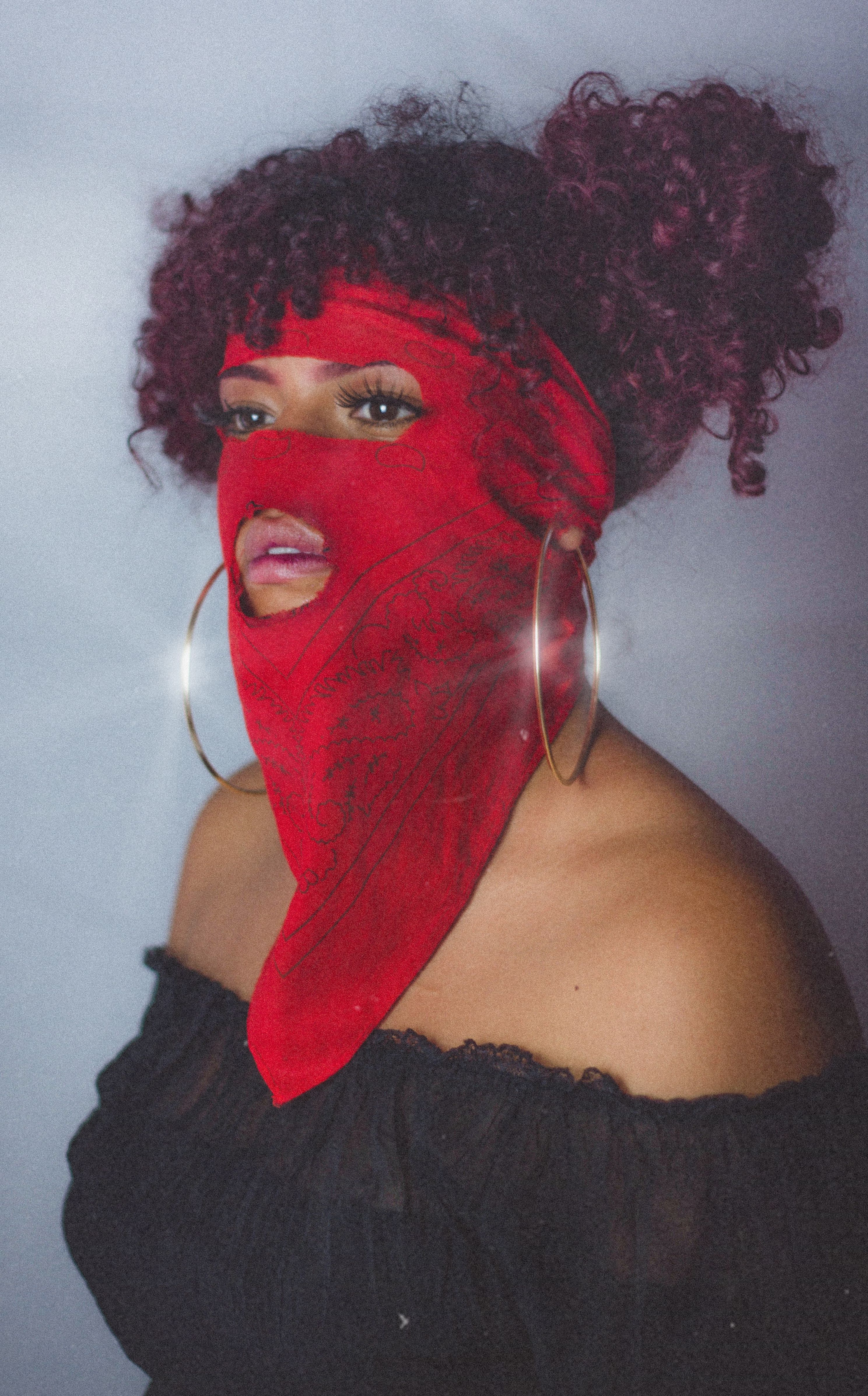 Woman Wearing Red Mask · Free Stock Photo