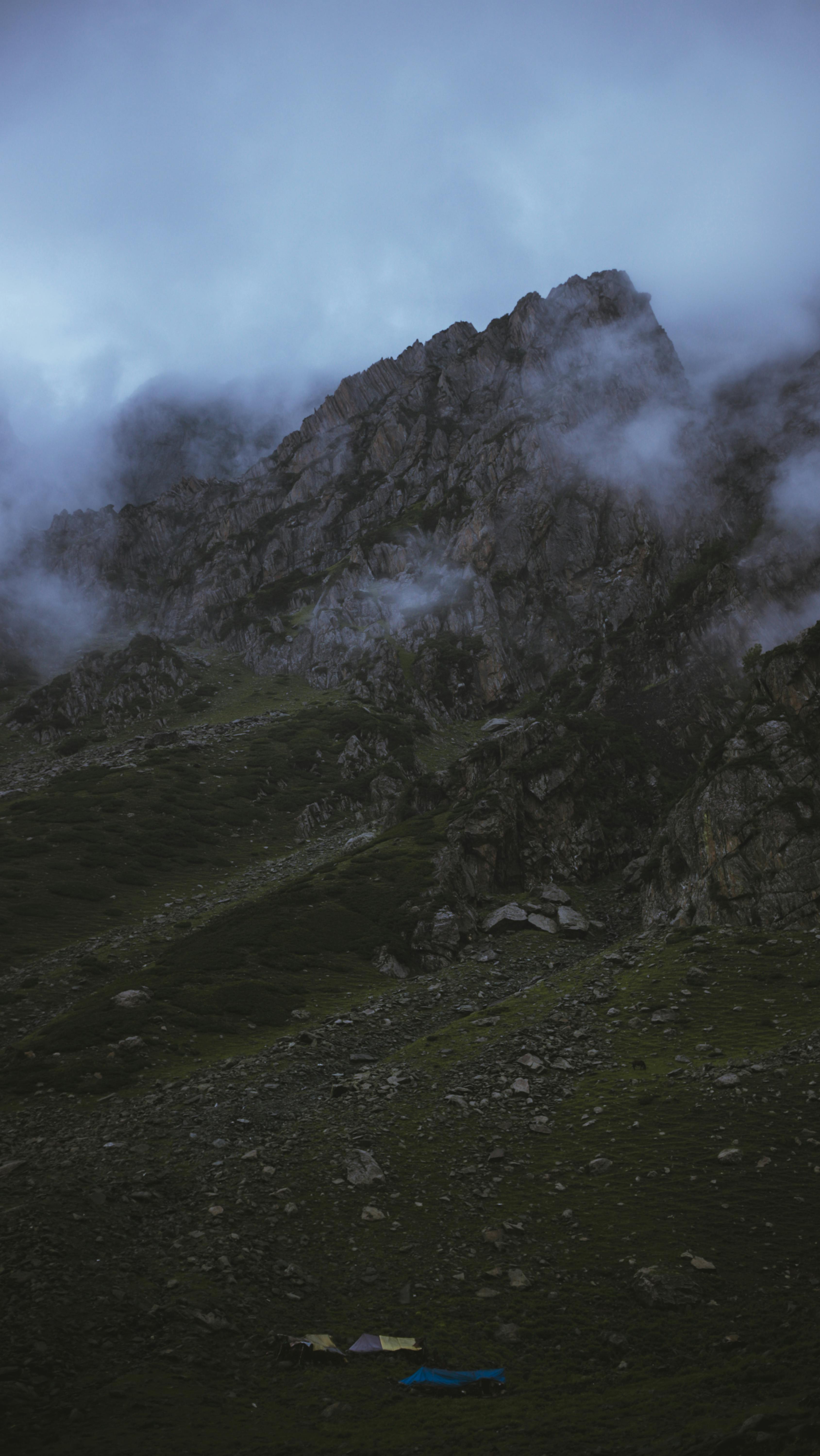 Fog over Mountain Peak · Free Stock Photo