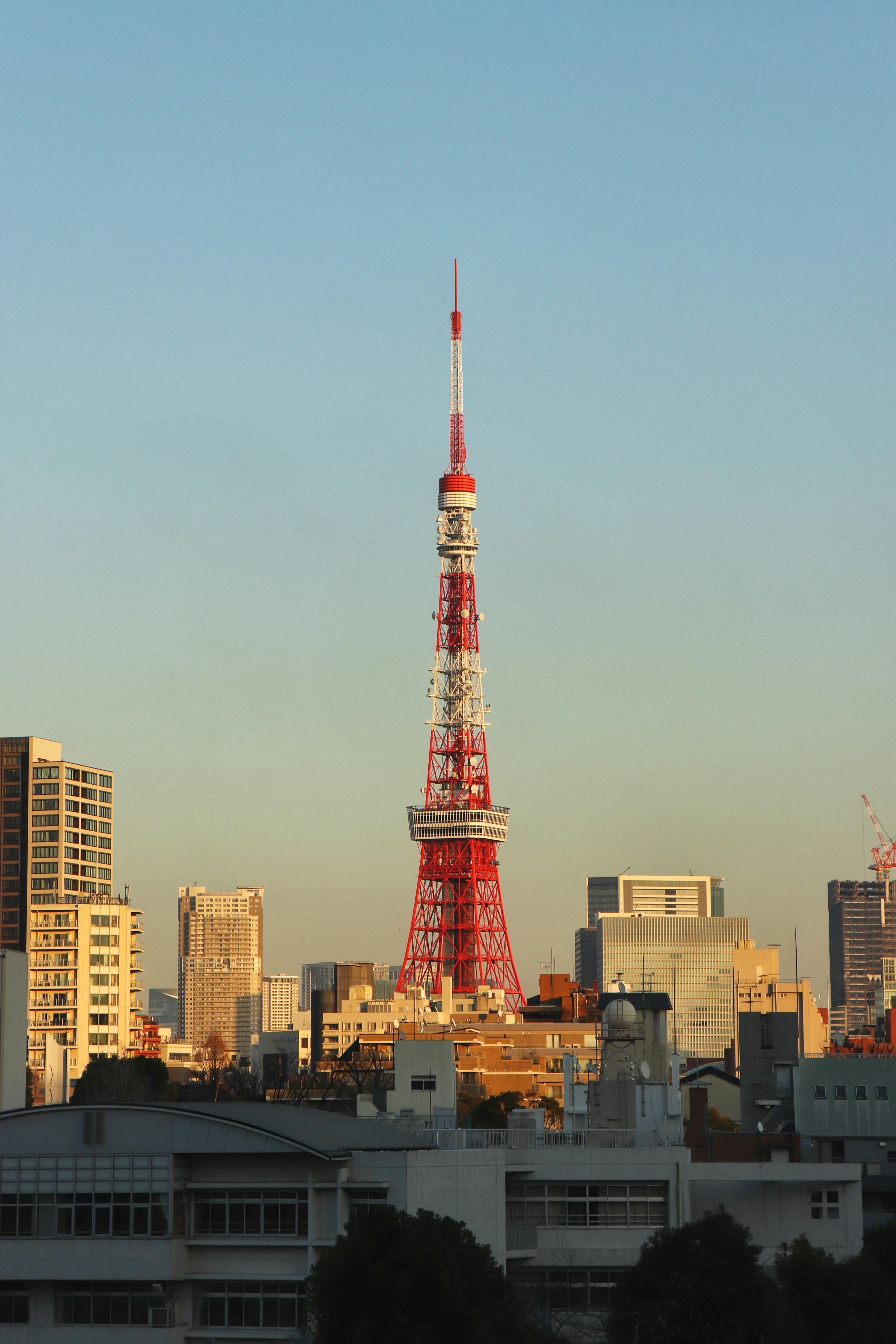 Tokyo Tower Near City Buildings · Free Stock Photo