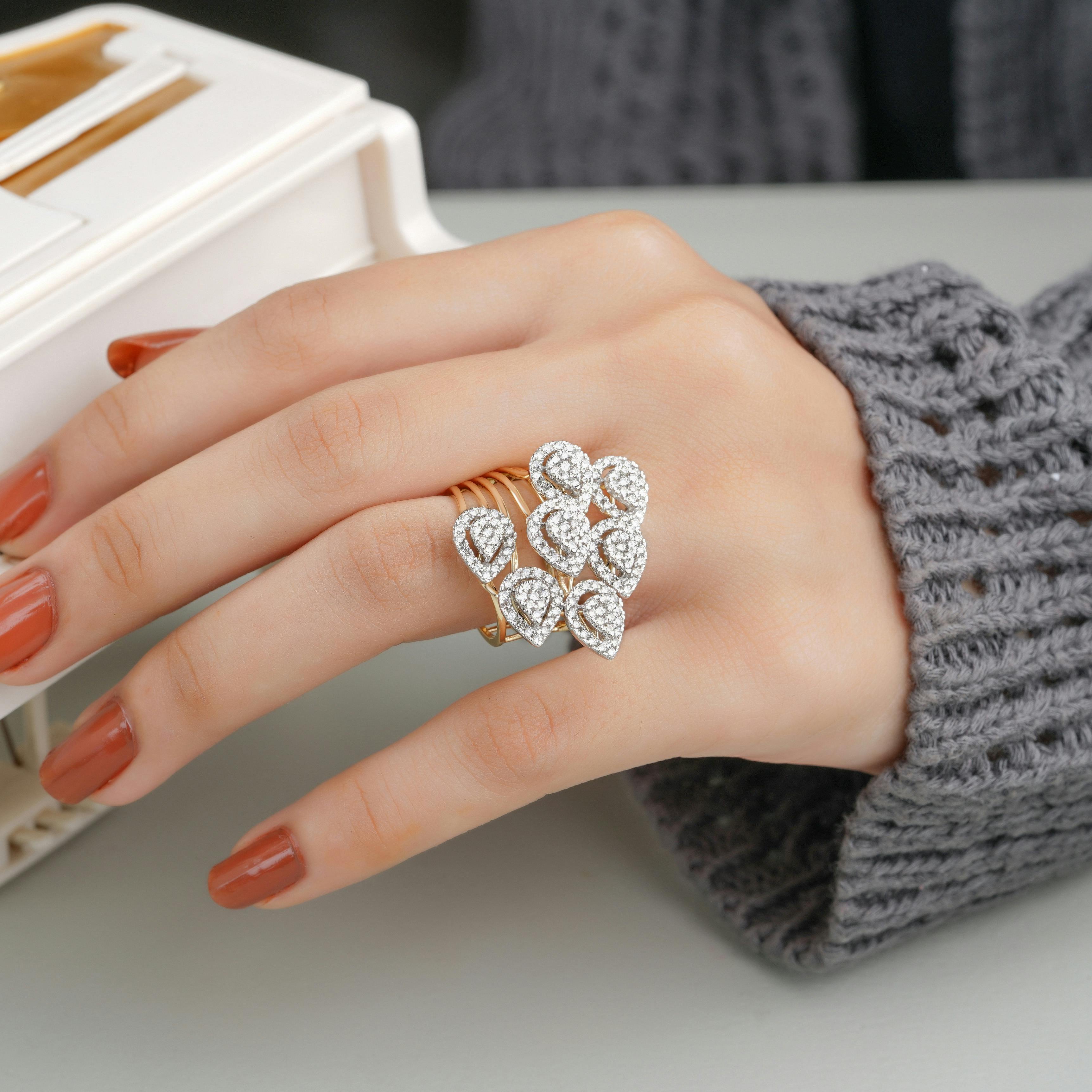 Macro Photography of Two Diamond Rings · Free Stock Photo