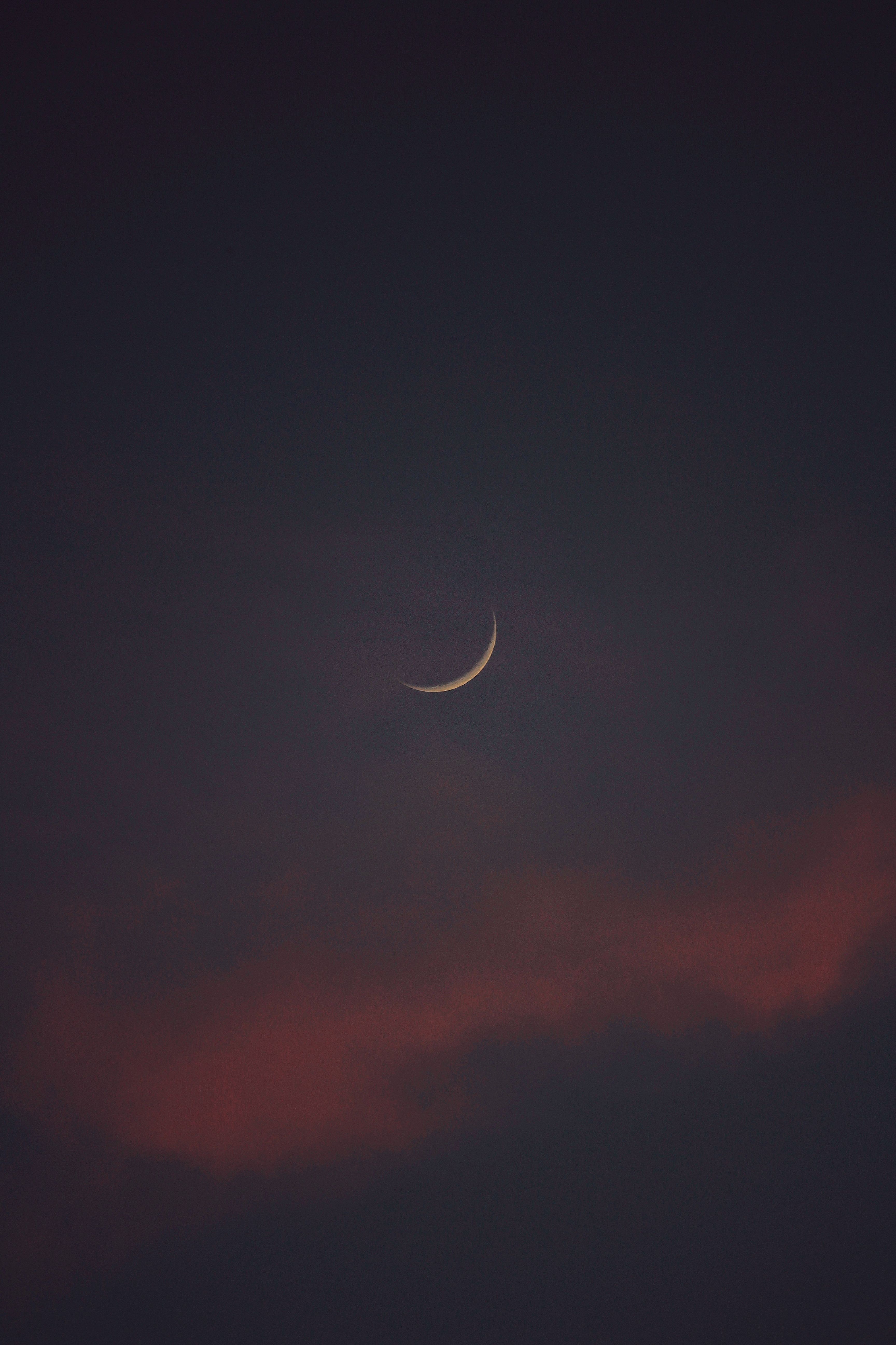 Crescent Moon in Night Sky · Free Stock Photo