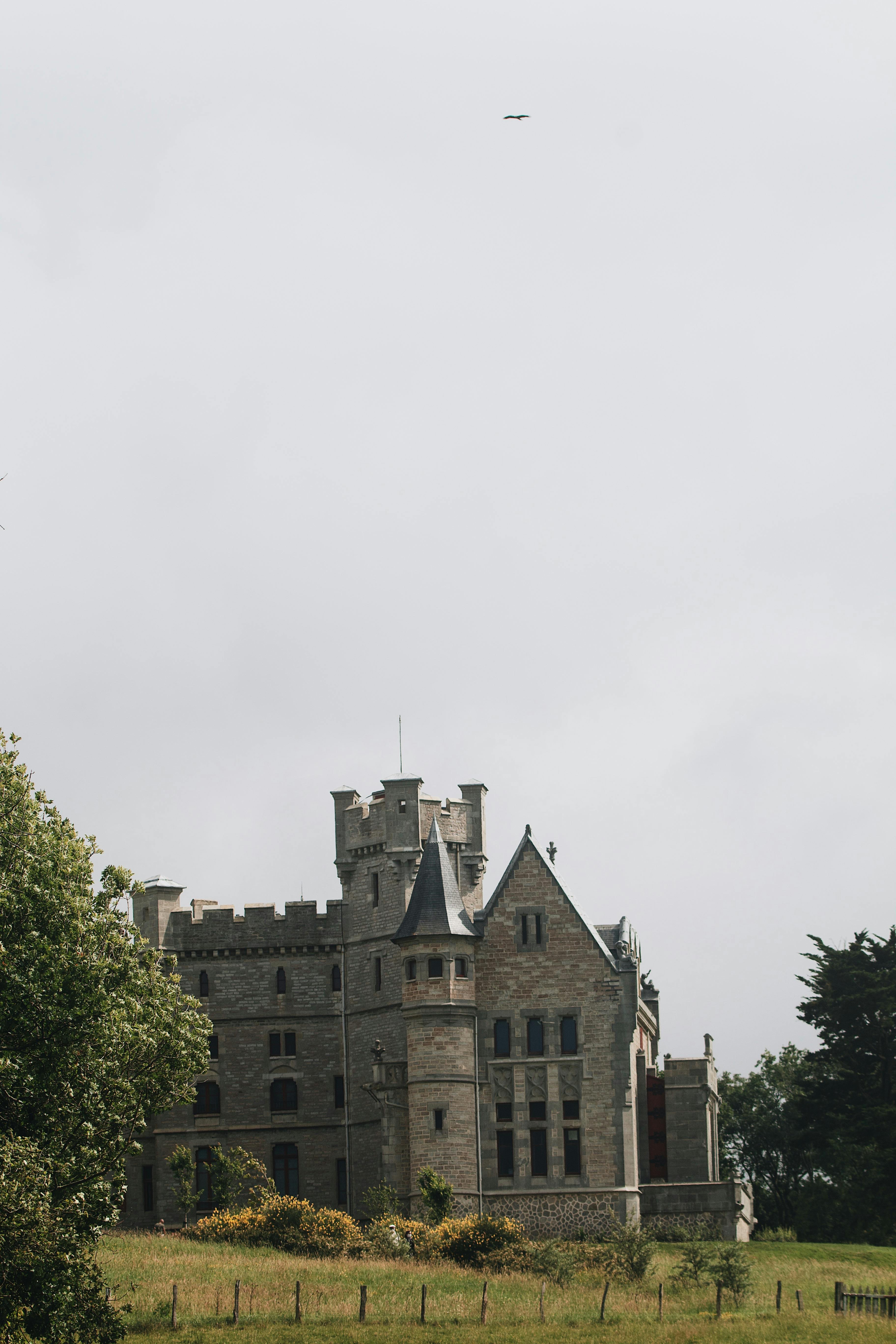 Castle on Grass Field Under Clear Sky · Free Stock Photo