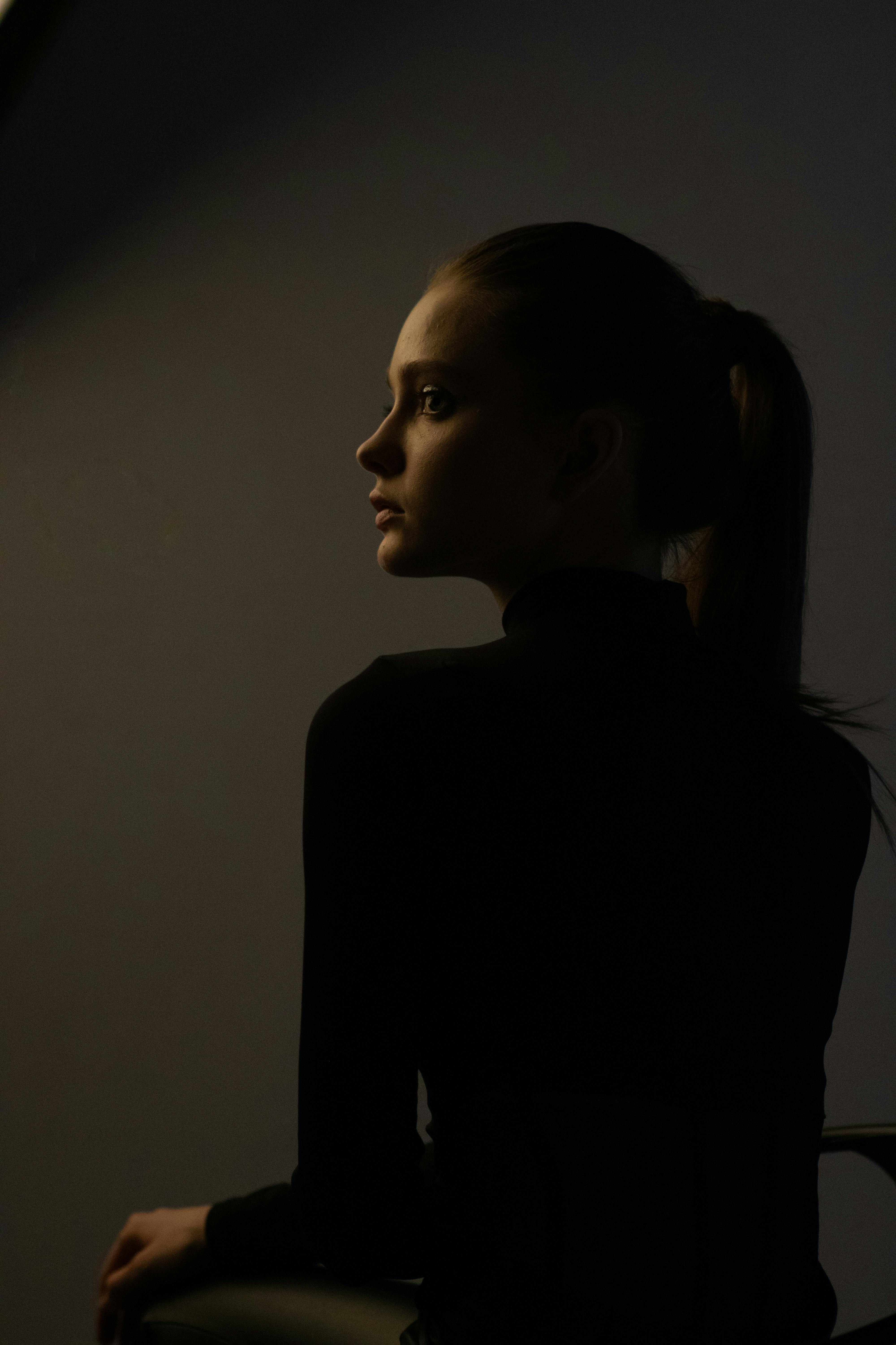 Portrait of Woman in Ponytail · Free Stock Photo