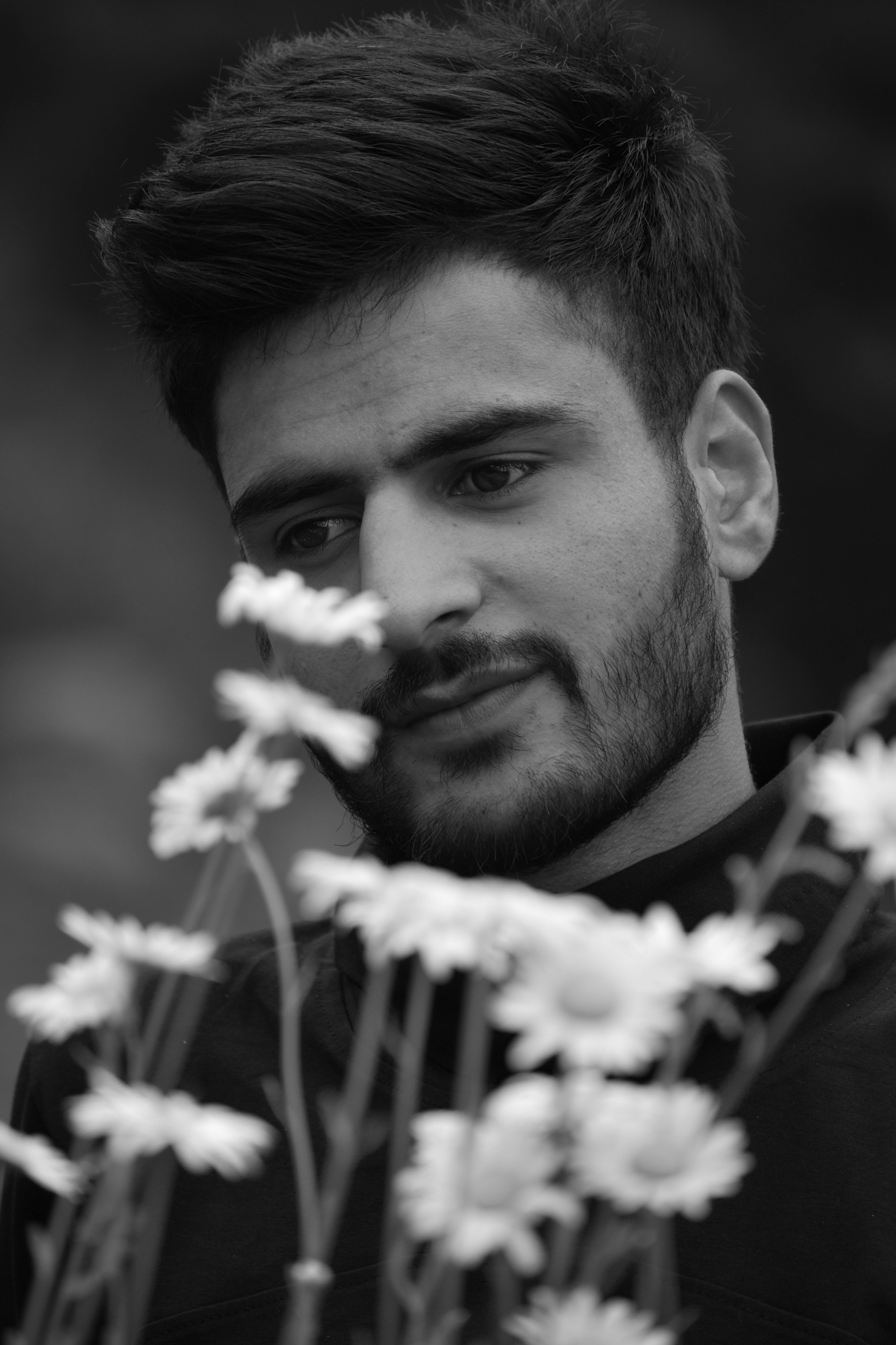 Grayscale Photo of a Man · Free Stock Photo