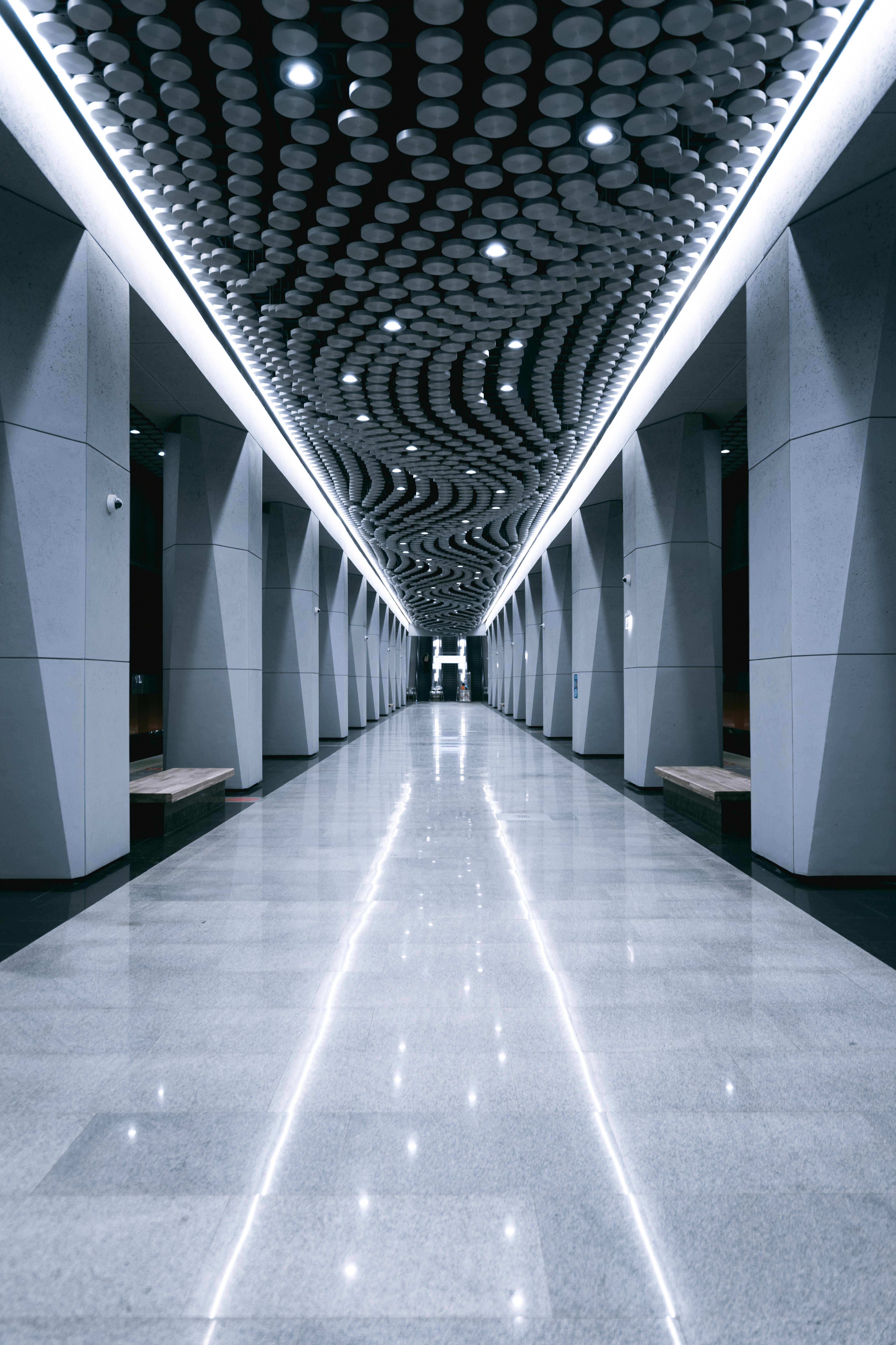 A Concrete Hallway · Free Stock Photo