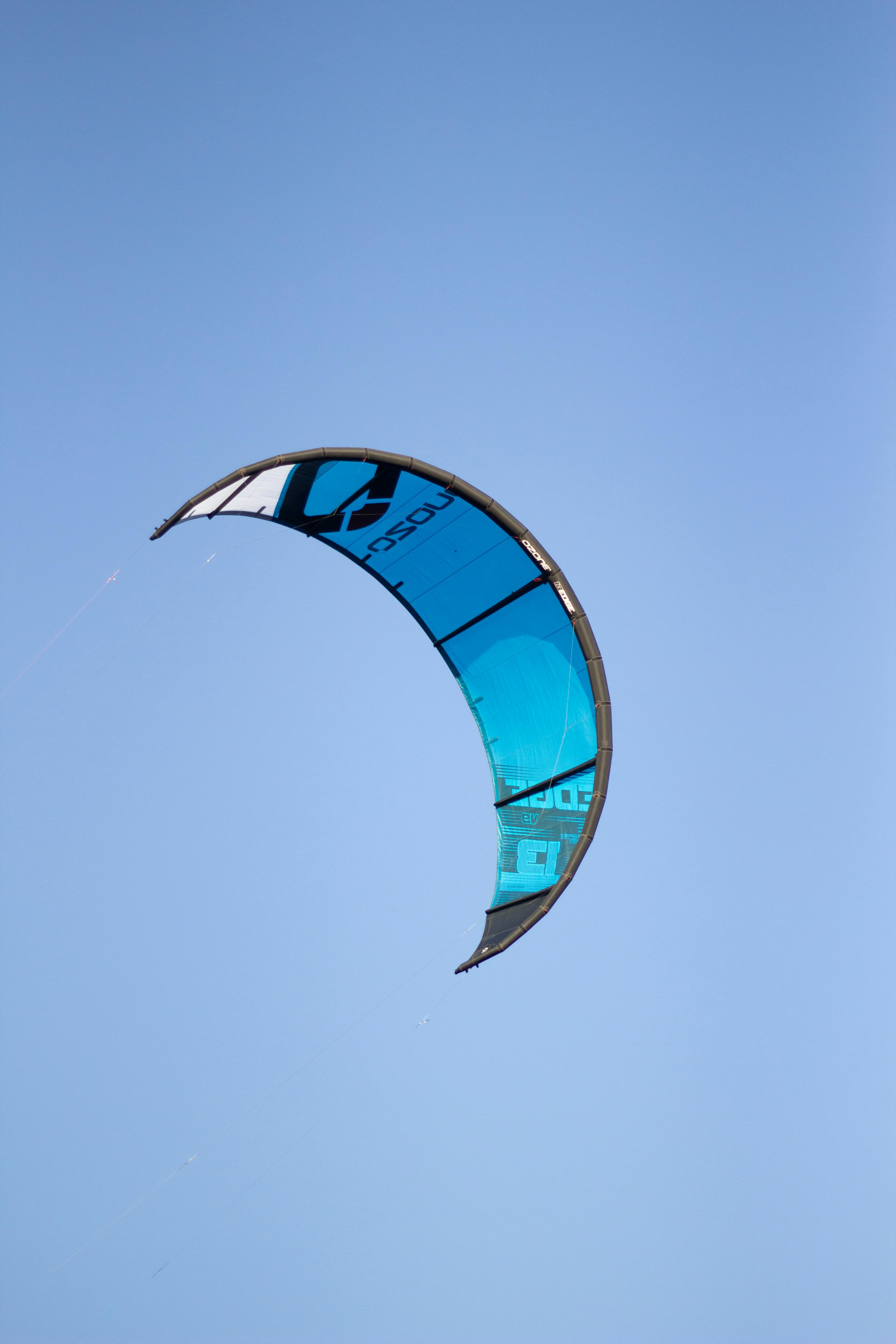 A Blue Parachute in the Sky · Free Stock Photo