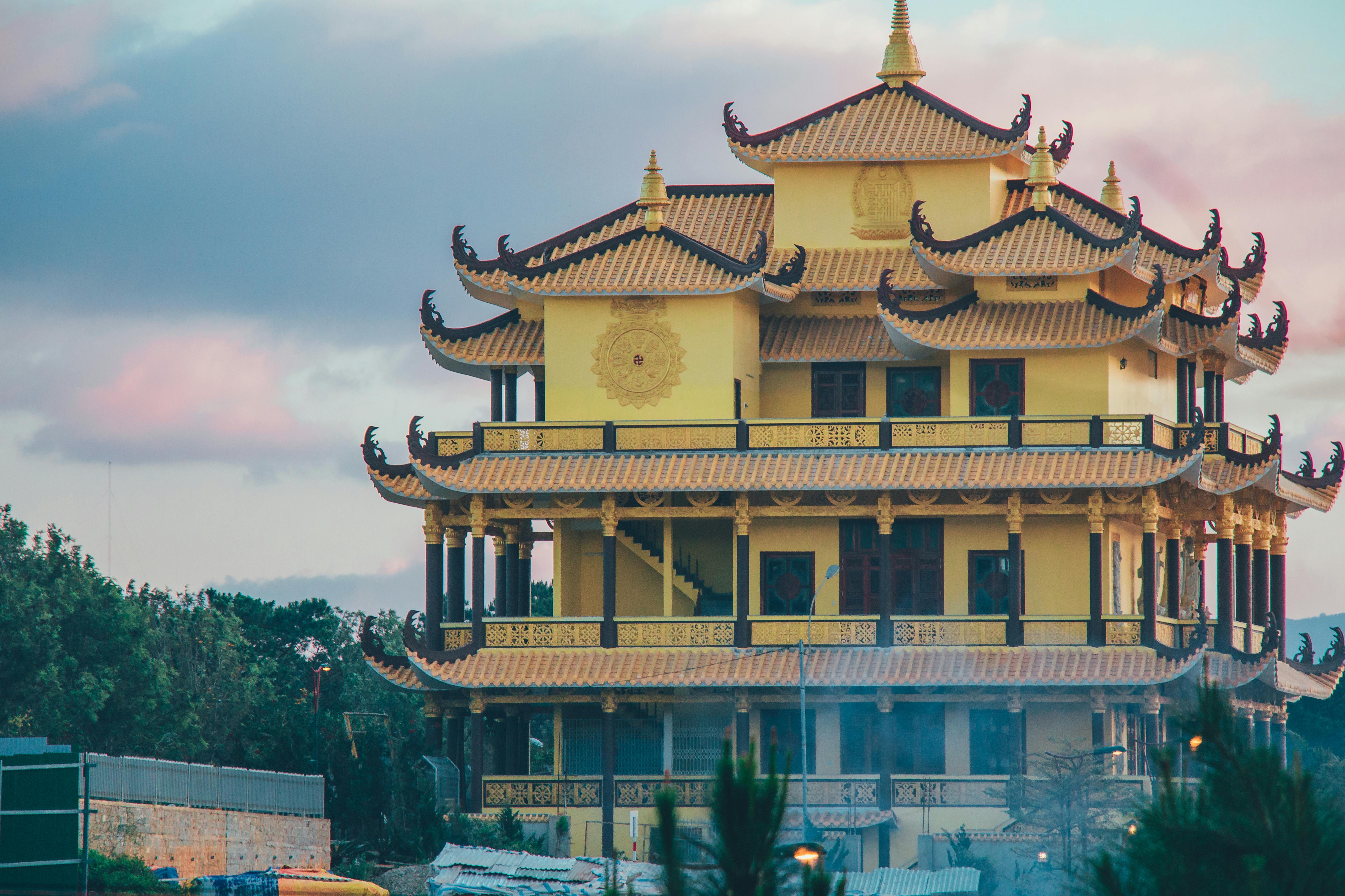 Yellow Temple · Free Stock Photo