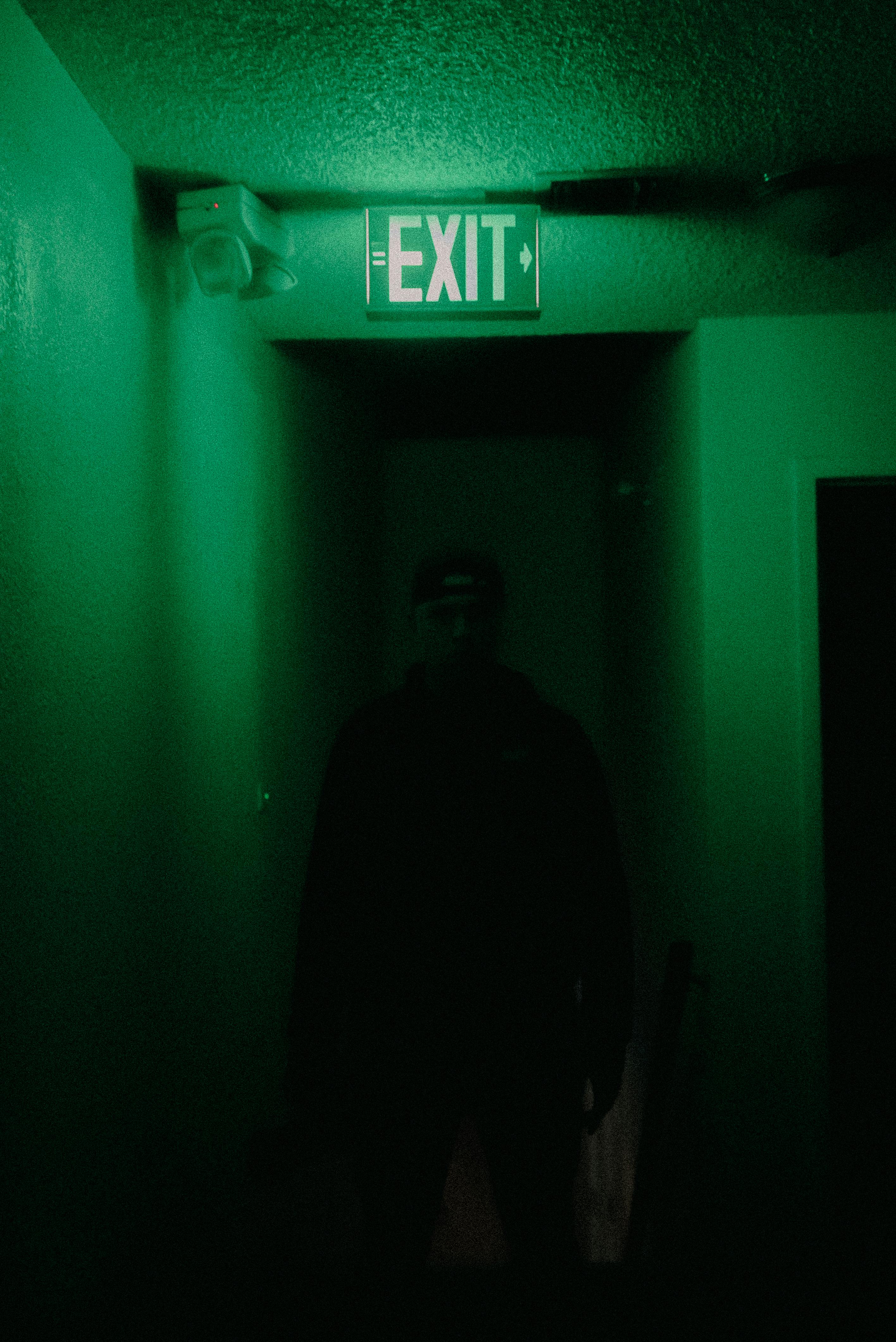 Exit Sign Above a Door · Free Stock Photo