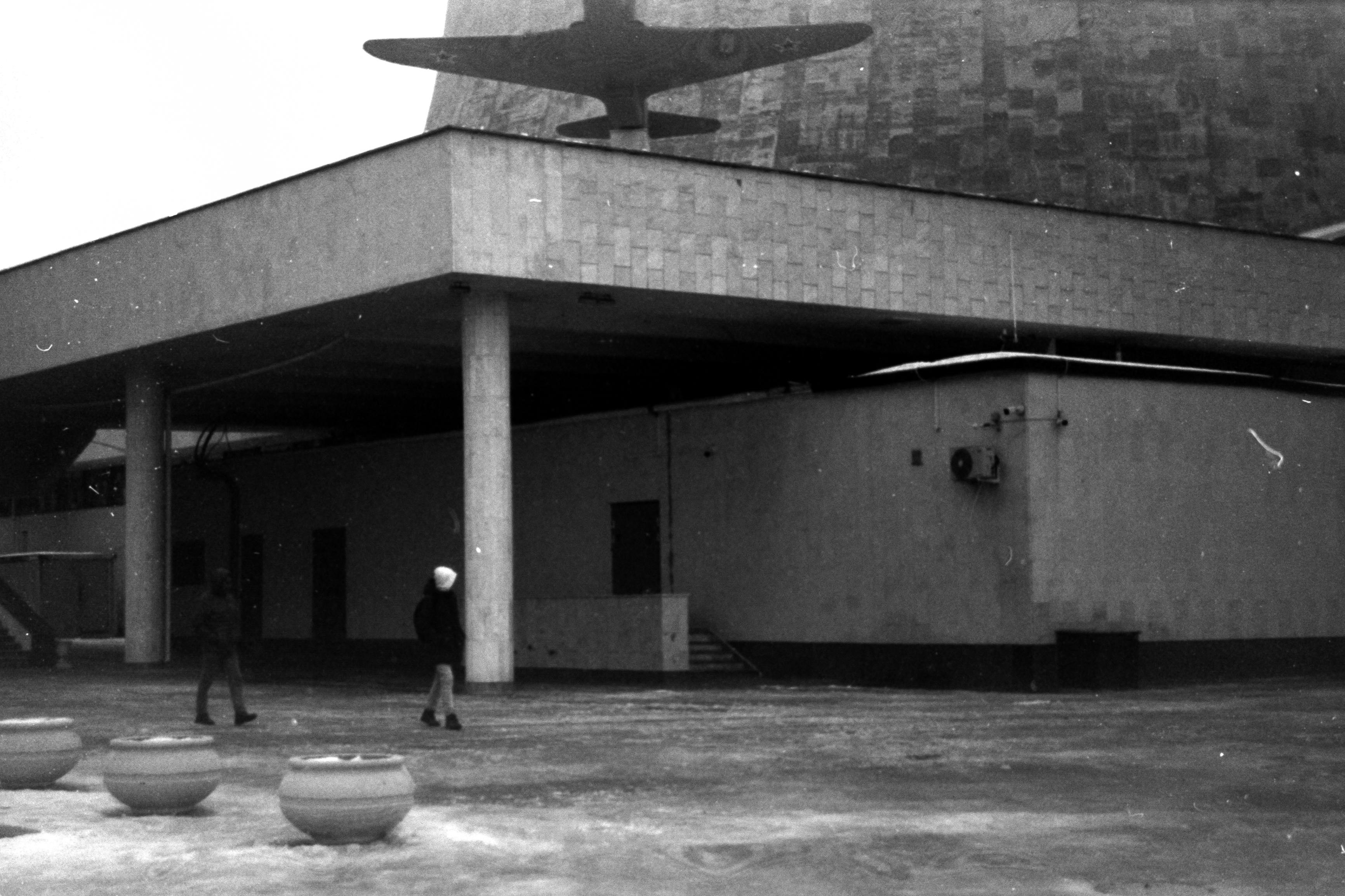 Black and White Film Photograph of a Building Exterior · Free Stock Photo