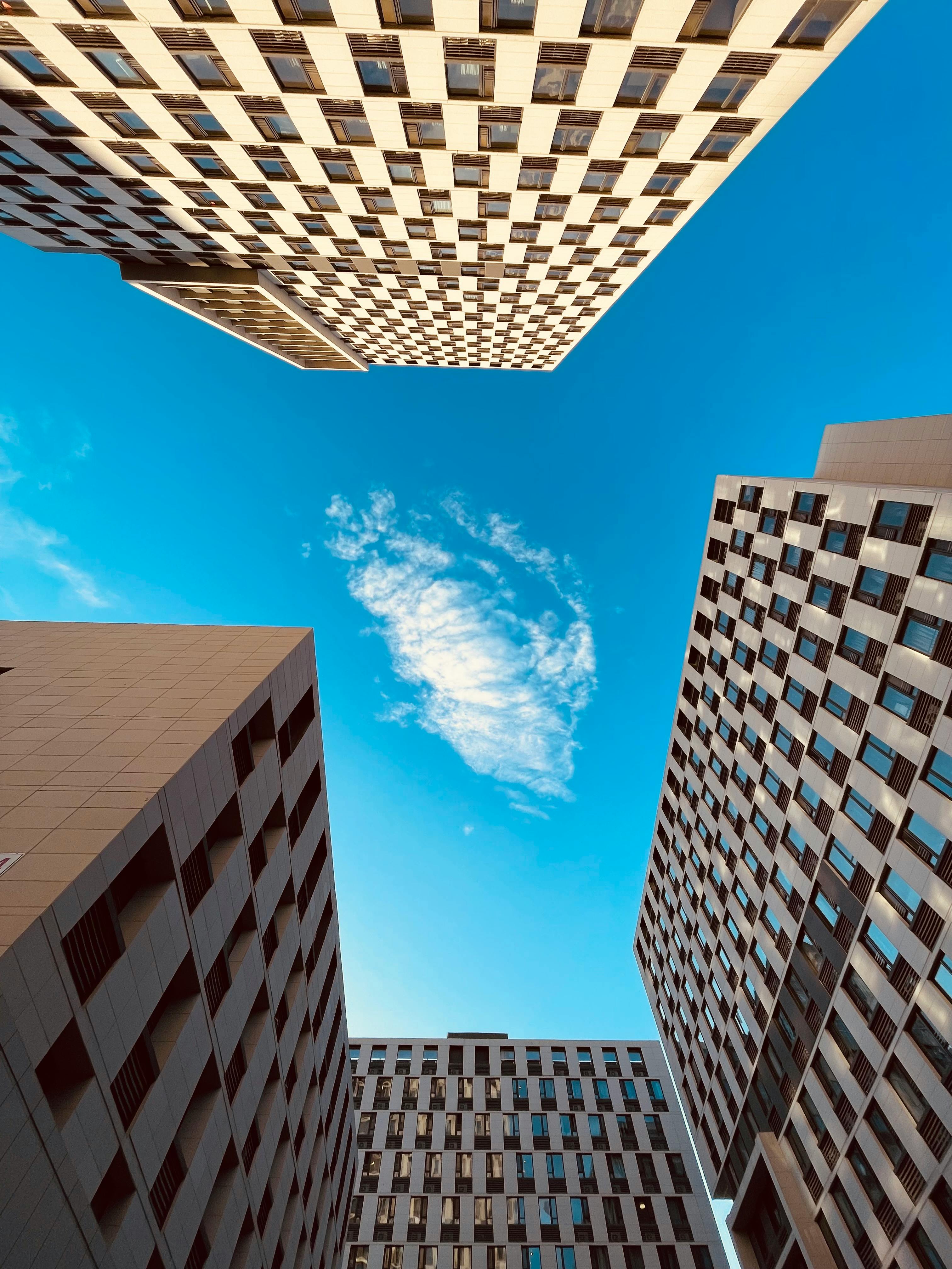 Geometric Pattern of Skyscrapers Facades · Free Stock Photo